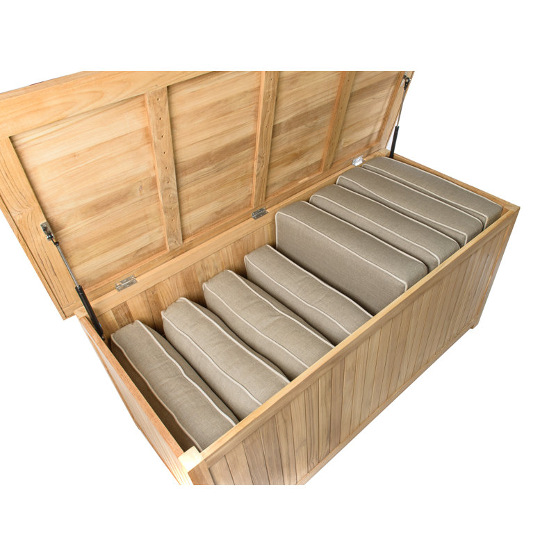 CO9 Design Essential 255 Gallon Teak Deck Box & Reviews | Perigold