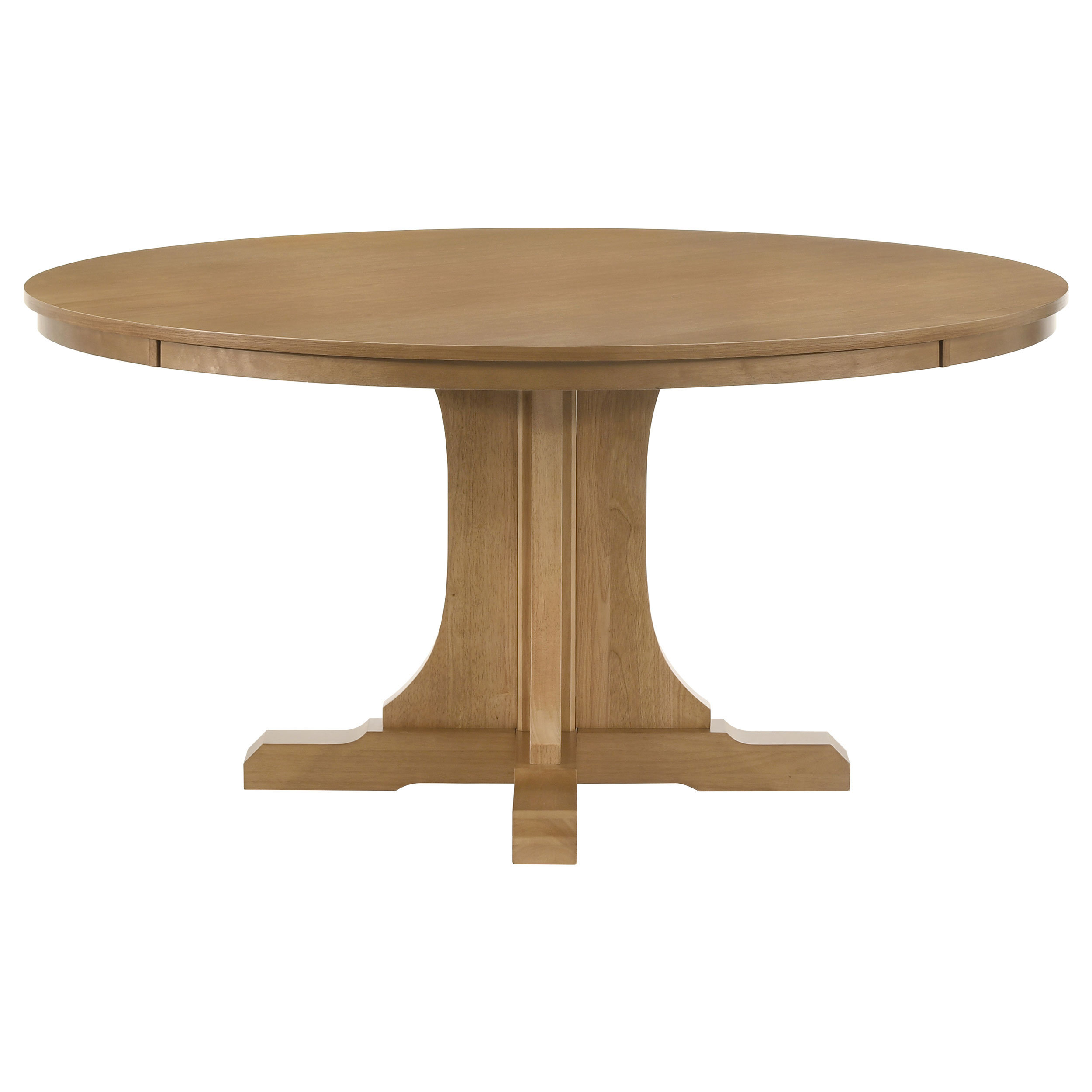 Mercer41 Shupe 60-Inch Round Dining Table Natural Light Brown | Wayfair