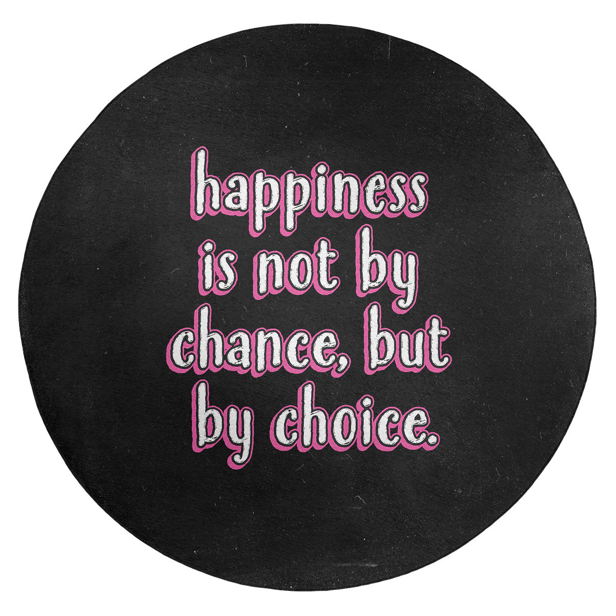 East Urban Home Quotes Happiness Inspirational Quote Chalkboard Style ...