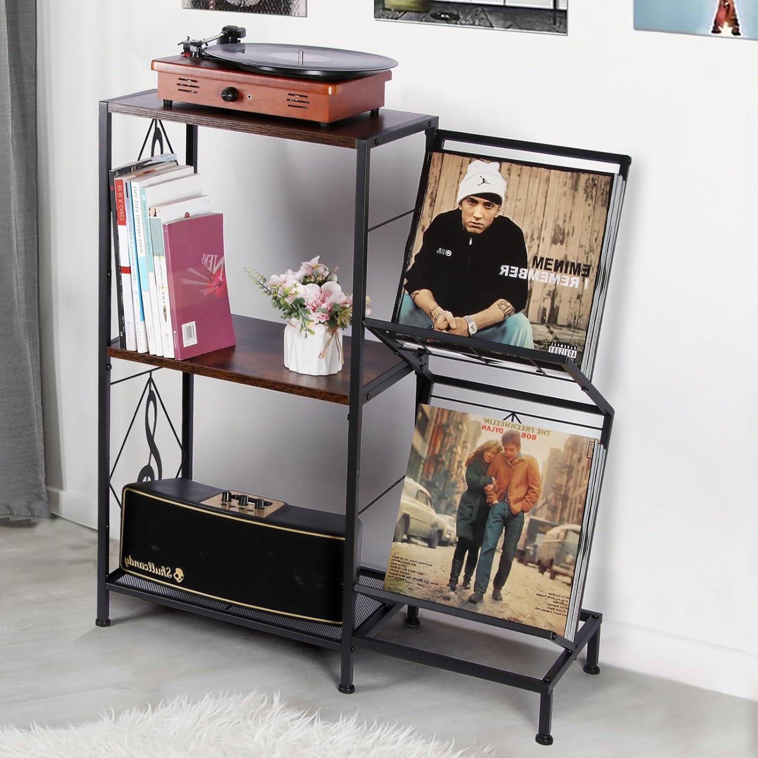 Trent Austin Design Record Player Stand, Record Player Table With Vinyl ...