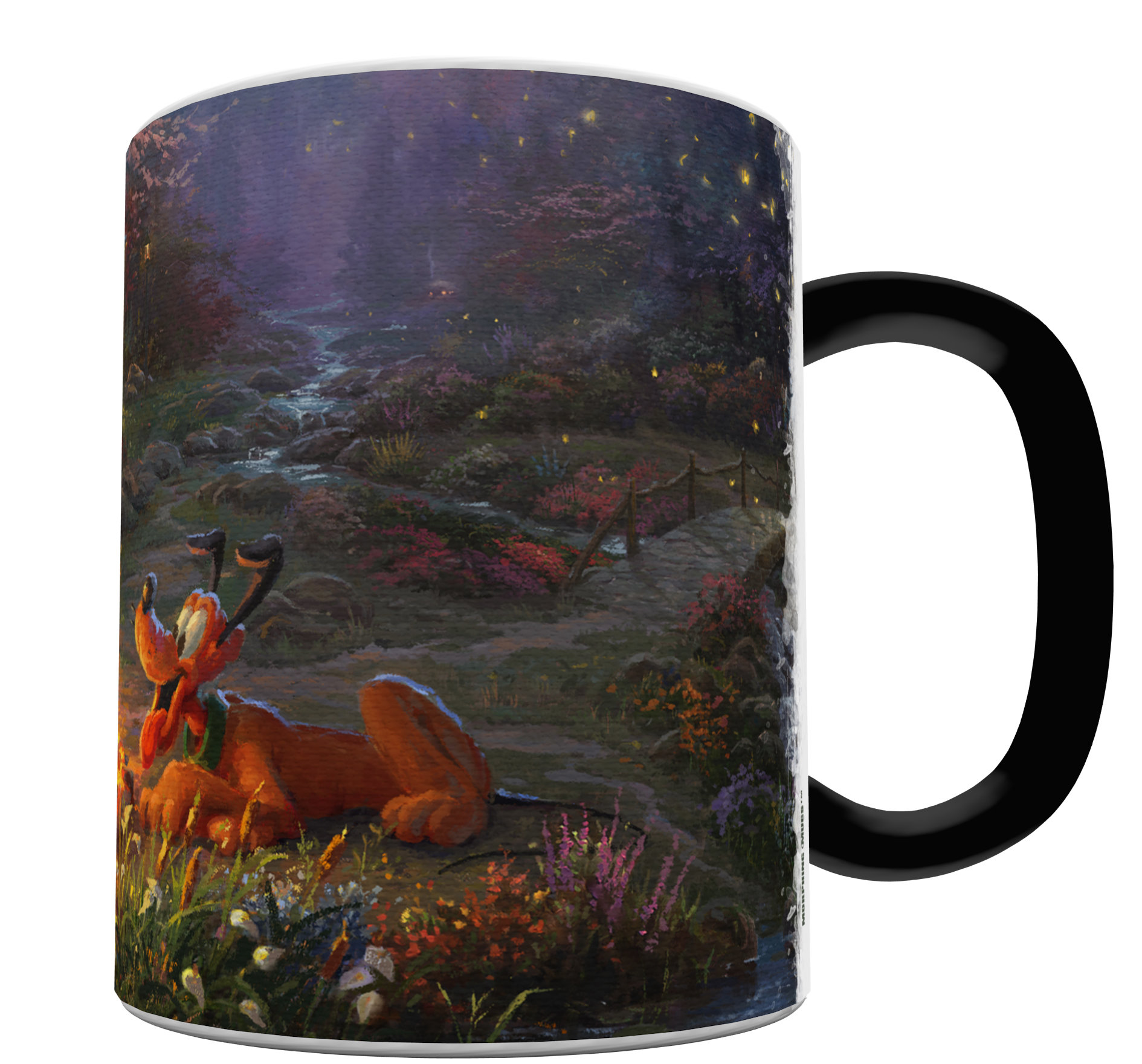 Morphing Mugs Disney Mickey and Minnie Mouse Campfire Thomas Kinkade ...