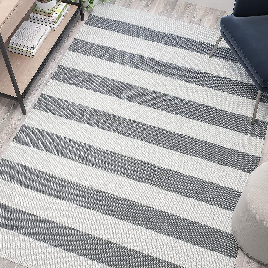 Rosecliff Heights Allona Abstract Hand Braided Rectangle 5' x 7' Area ...