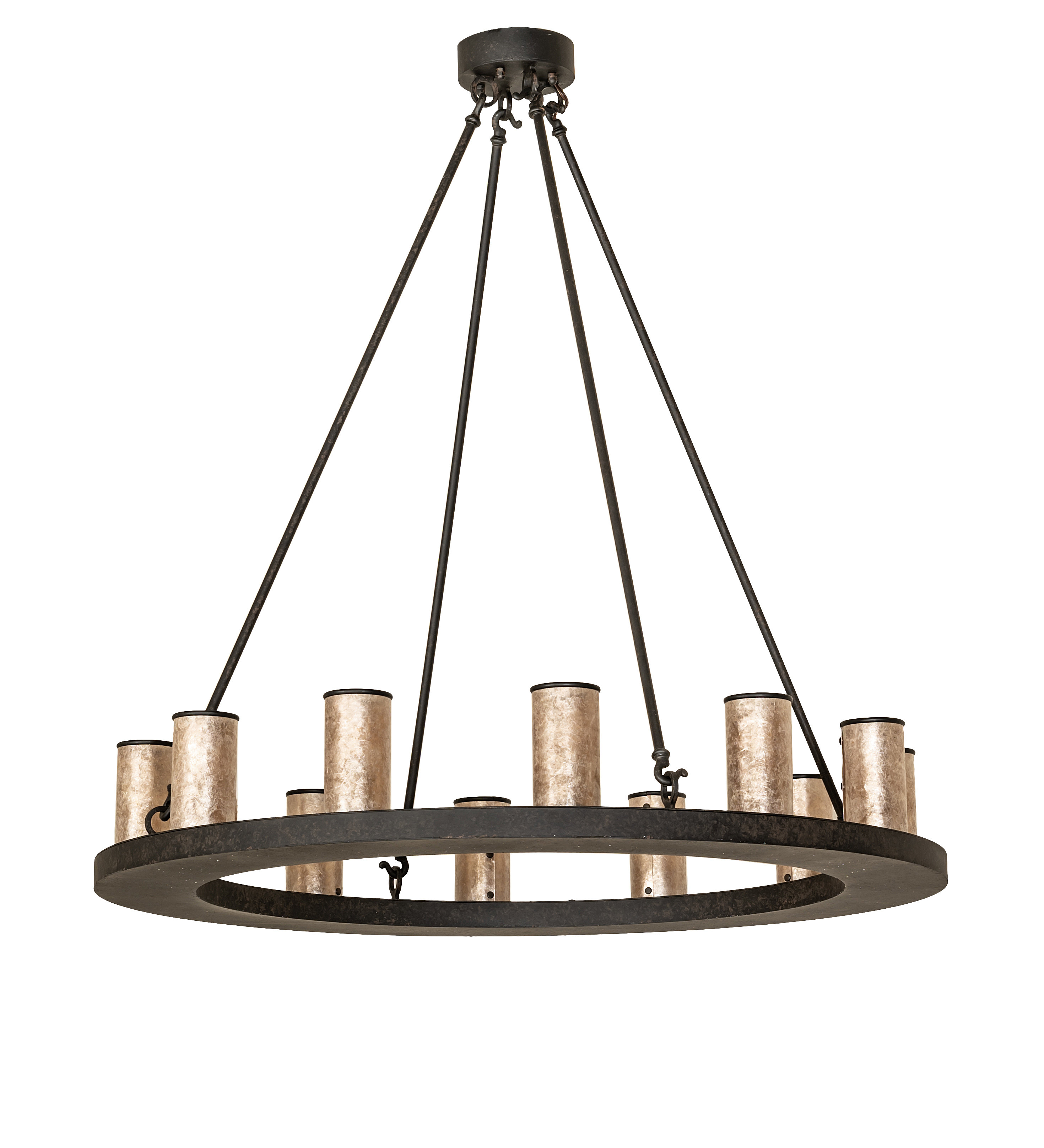 Gracie Oaks Tennill 12 - Light Wagon Wheel Chandelier | Wayfair