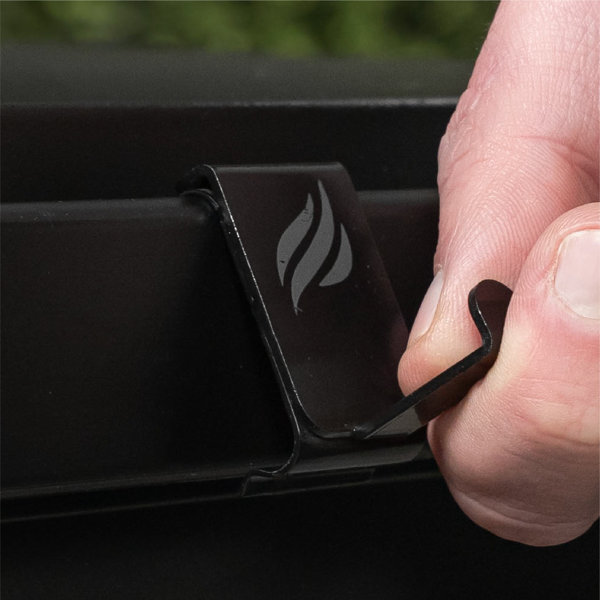 Blackstone Side Shelf Rail Tool Hooks and Grease Gate for Griddles with ...