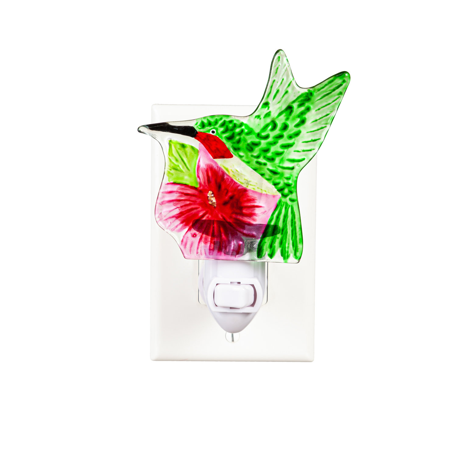 Evergreen Enterprises, Inc Glass Hummingbird Night Light | Wayfair