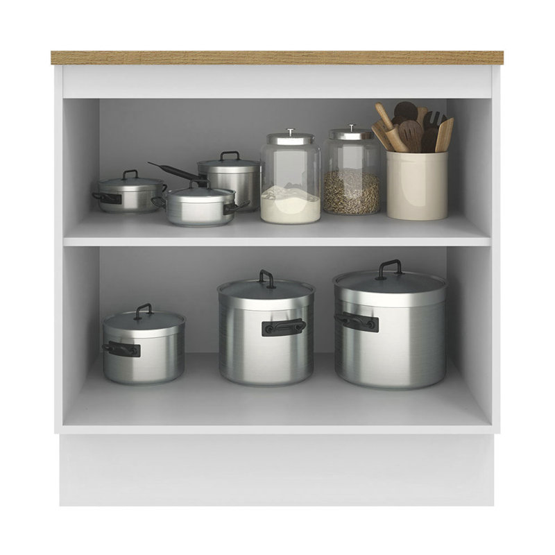 Latitude Run® Hazel Kitchen Base Storage Cabinet with 2 Doors and ...