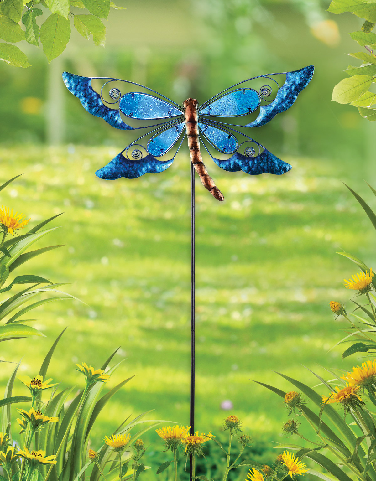 August Grove® Sedef Dragonfly Spring Garden Stake | Wayfair