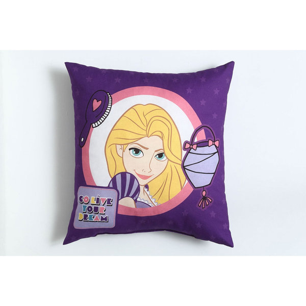 Asir Group INC Princess Rapunzel Square Cotton Pillow Cover and Insert ...