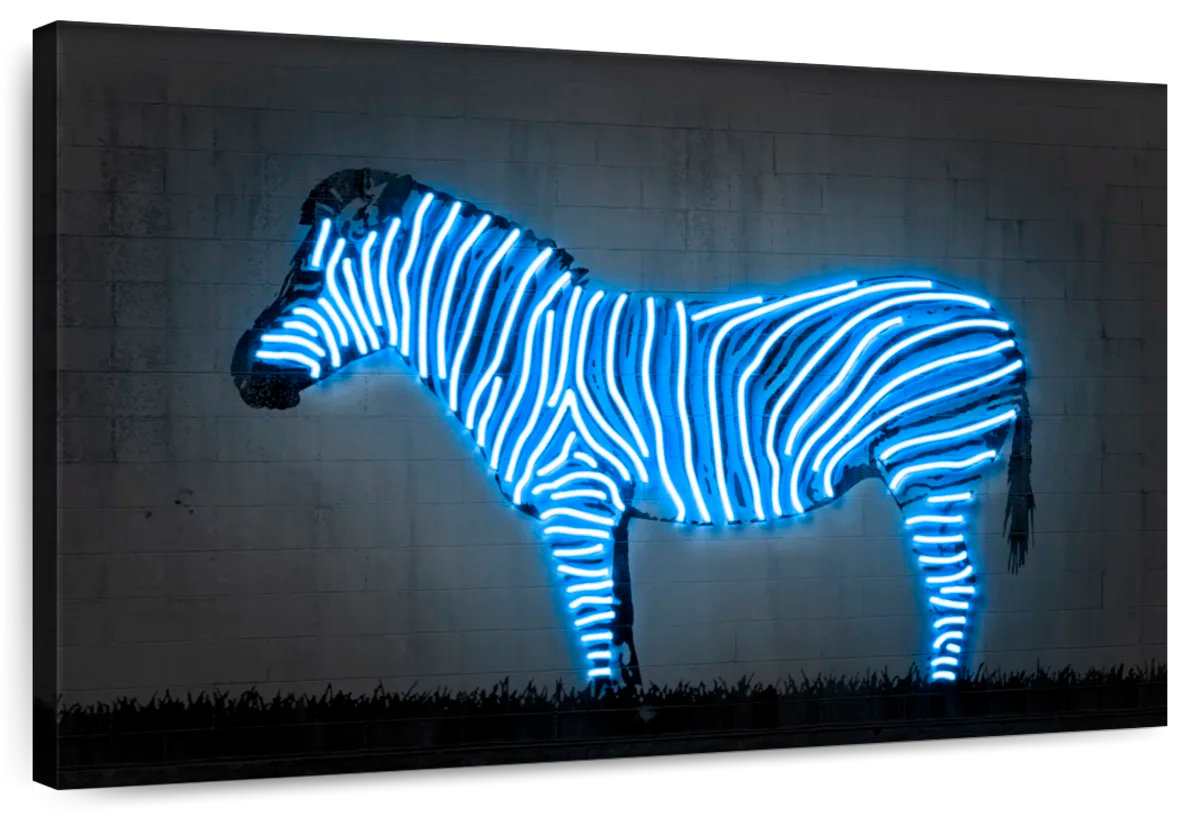 Ebern Designs Brampt Glowing Zebra | Wayfair