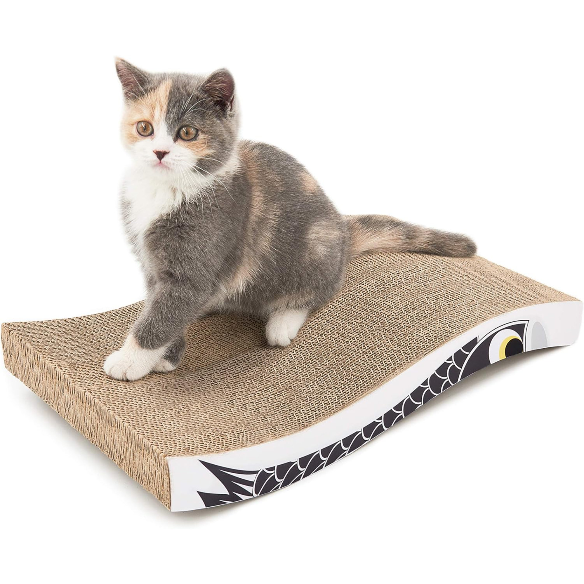 Wrought Studio™ Cat Scratcher Cardboard Cat Scratch Pad With Premium ...