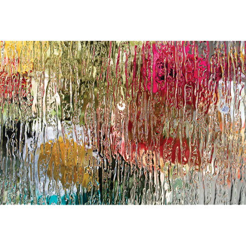 JELD-WEN 36 in. x 80 in. 4-Lite Rain Decorative Glass Mocha Stain ...