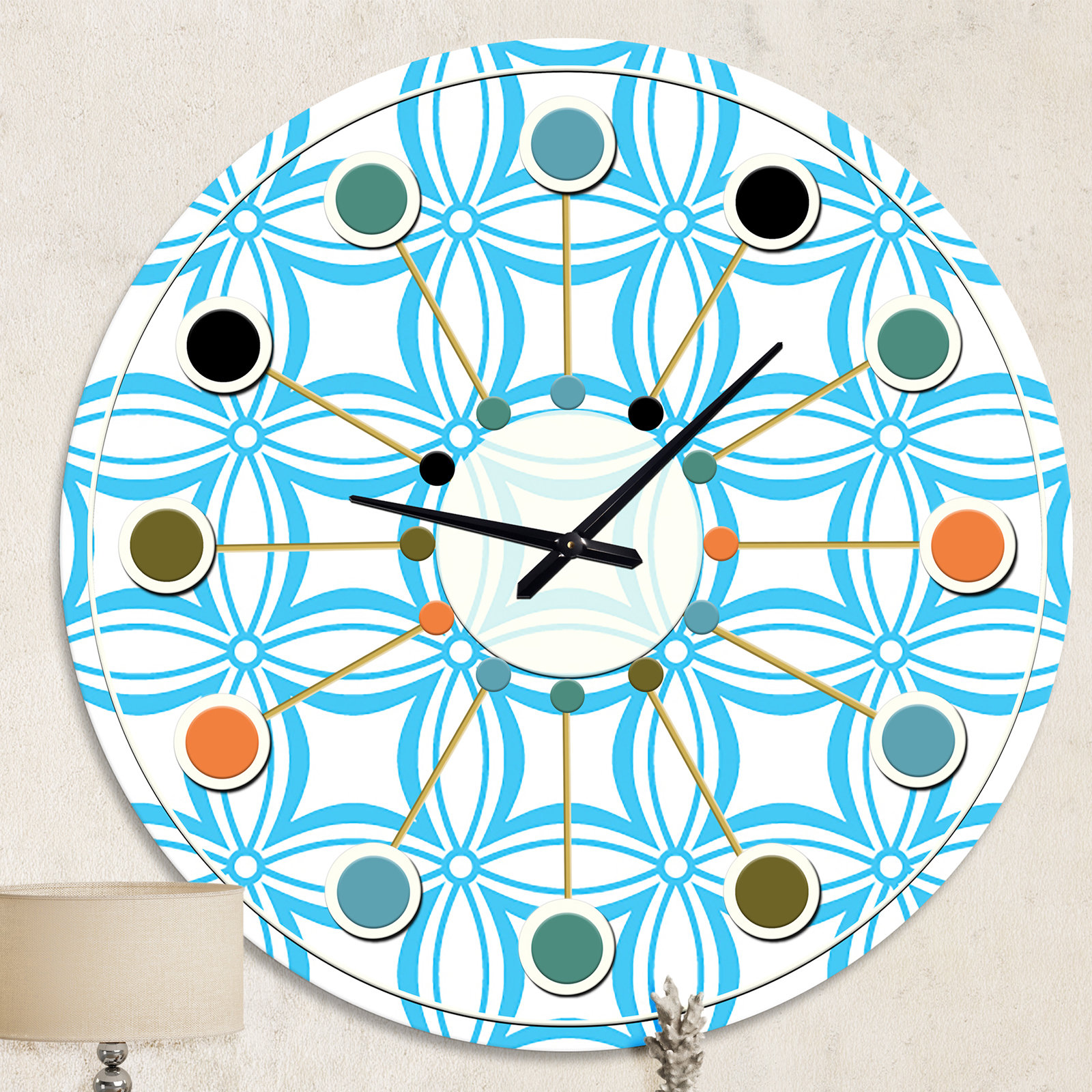 East Urban Home Retro Pattern Abstract Design II - Mid-Century Modern ...