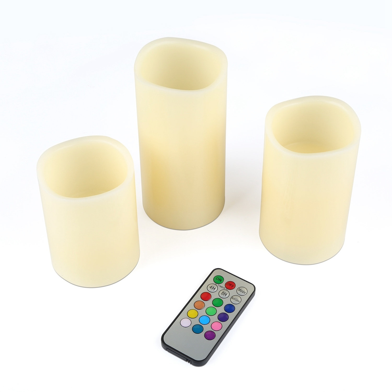 The Holiday Aisle® 3Pcs Flameless Votive Candles Wireless LED ...