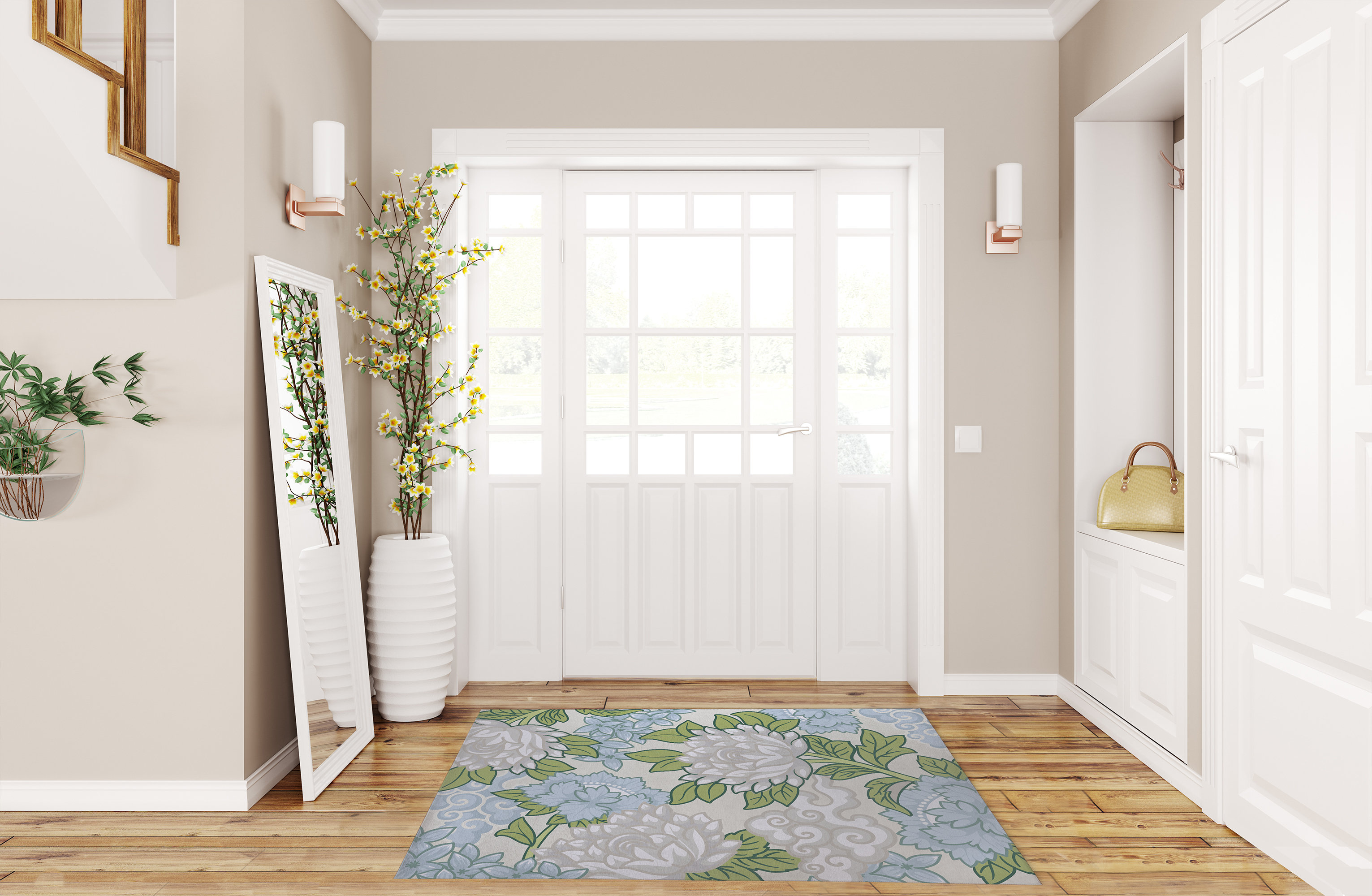 Wildon Home® Croxley Floral Outdoor Doormat | Wayfair