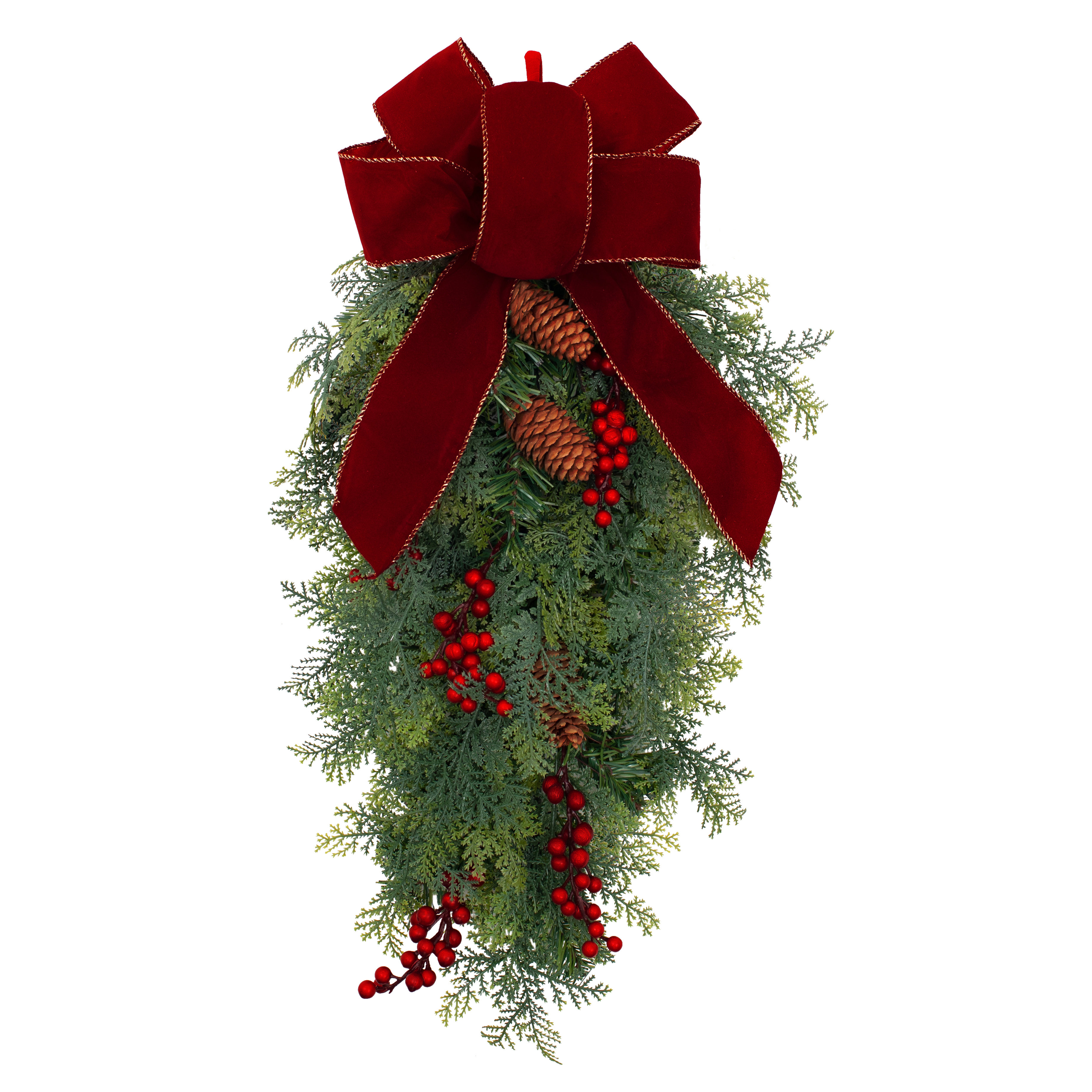 Three Posts Lighted Faux Mixed Assortment Swag & Reviews - Wayfair Canada