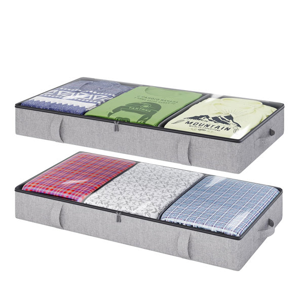 Hokku Designs Under Bed Storage, 2 Pack Under Bed Storage Containers ...