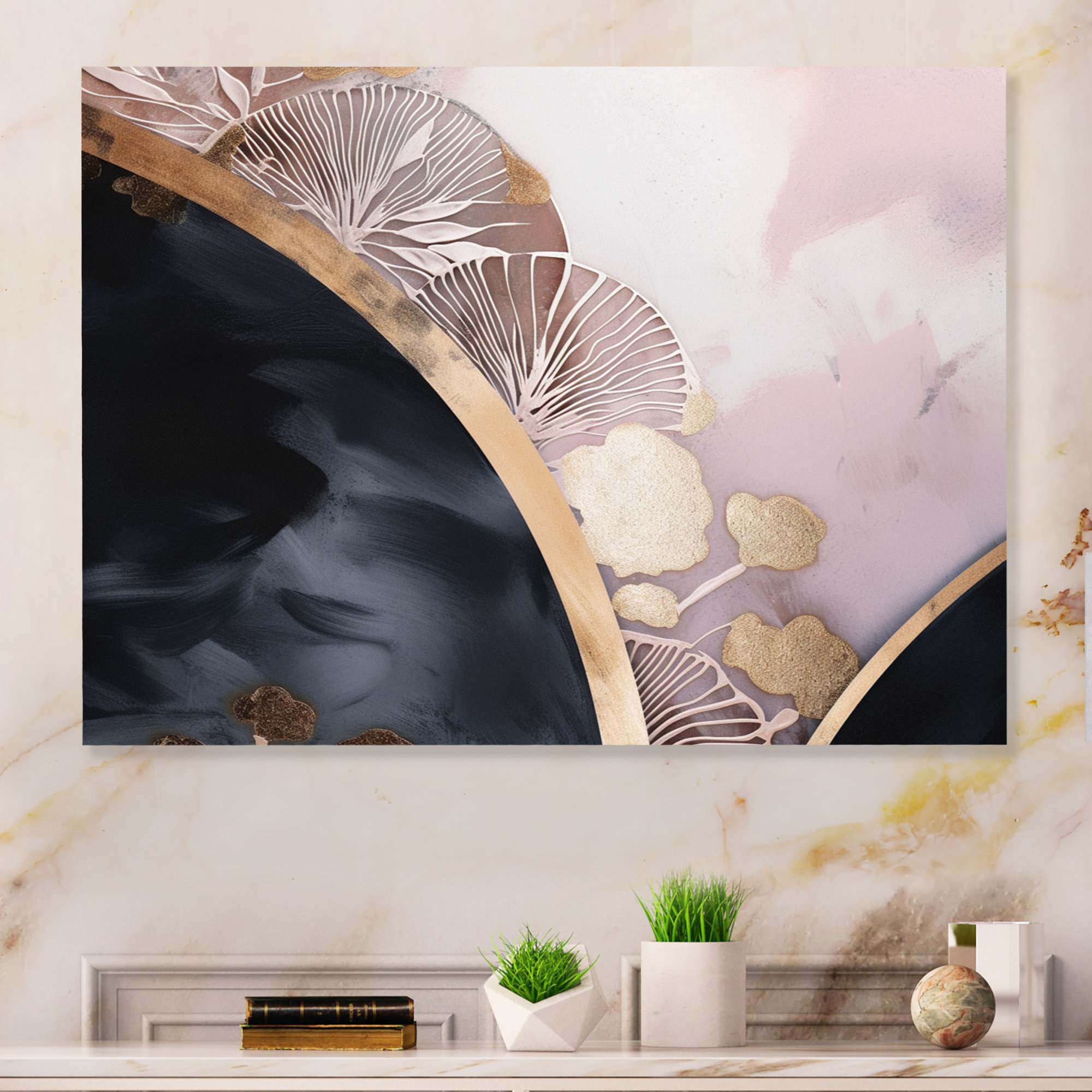 Ivy Bronx Tonsina Rose Gold Unveiling Reverie III - Unframed Graphic ...