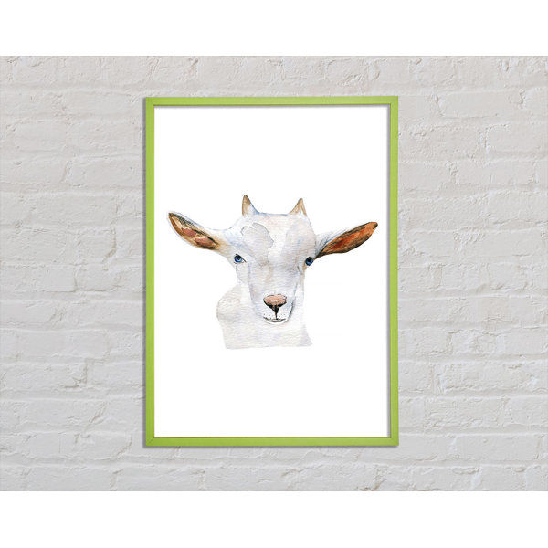 August Grove Baby Goat Face - Single Picture Frame Art Prints | Wayfair ...