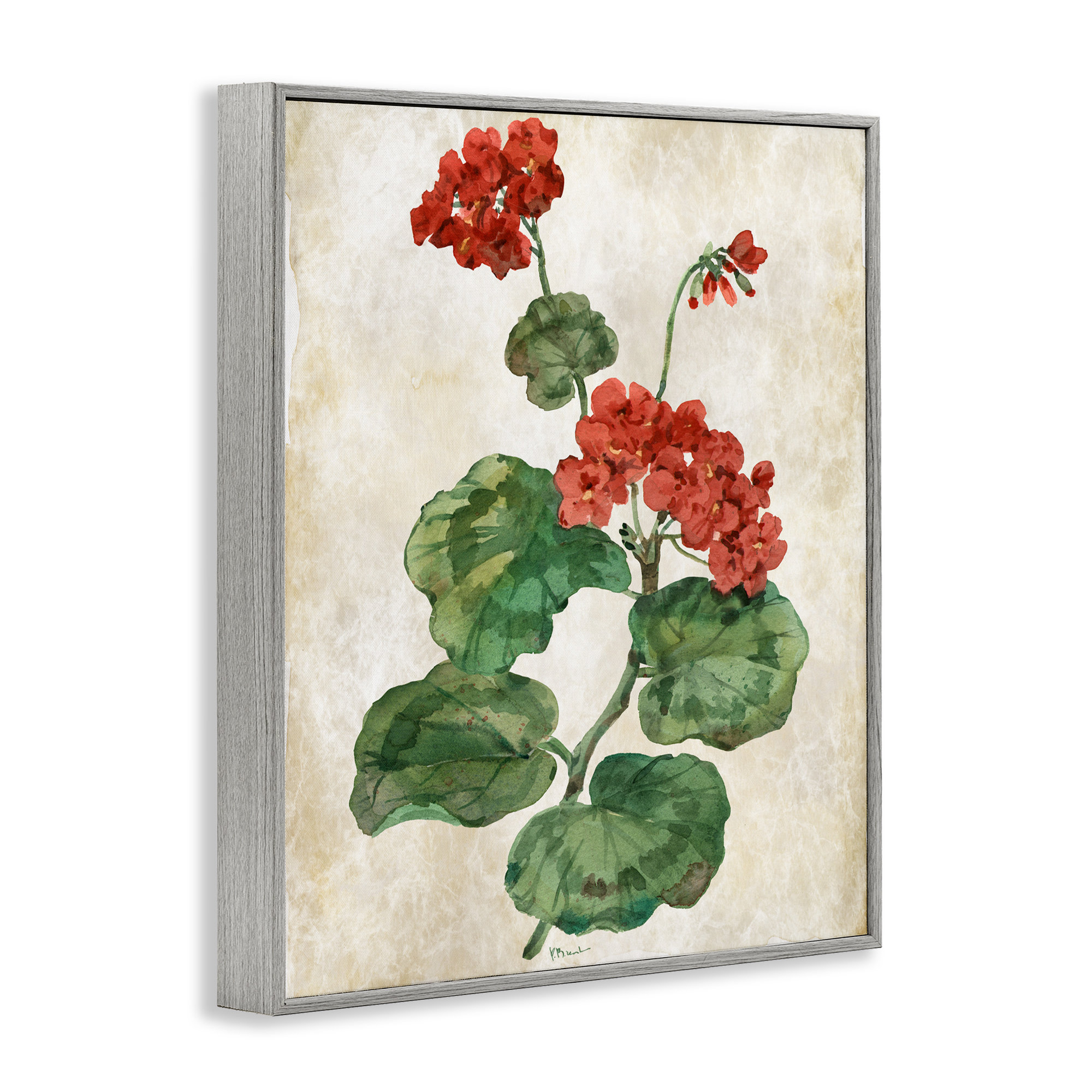 Wildon Home® Floral Journal Flower Painting Framed Giclee, design by ...