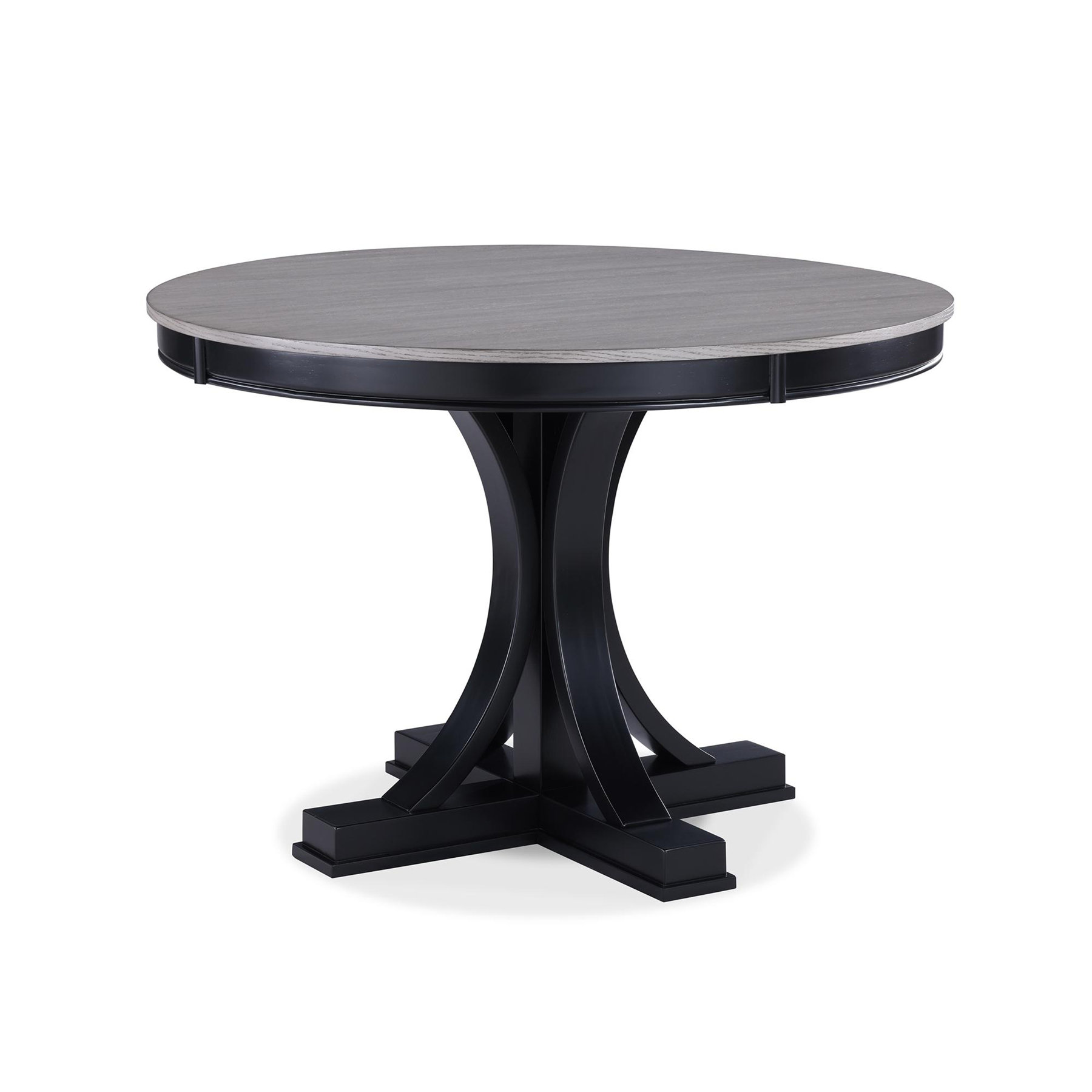 Latitude Run® 1pc Contemporary Light Gray Round Dining Table | Wayfair