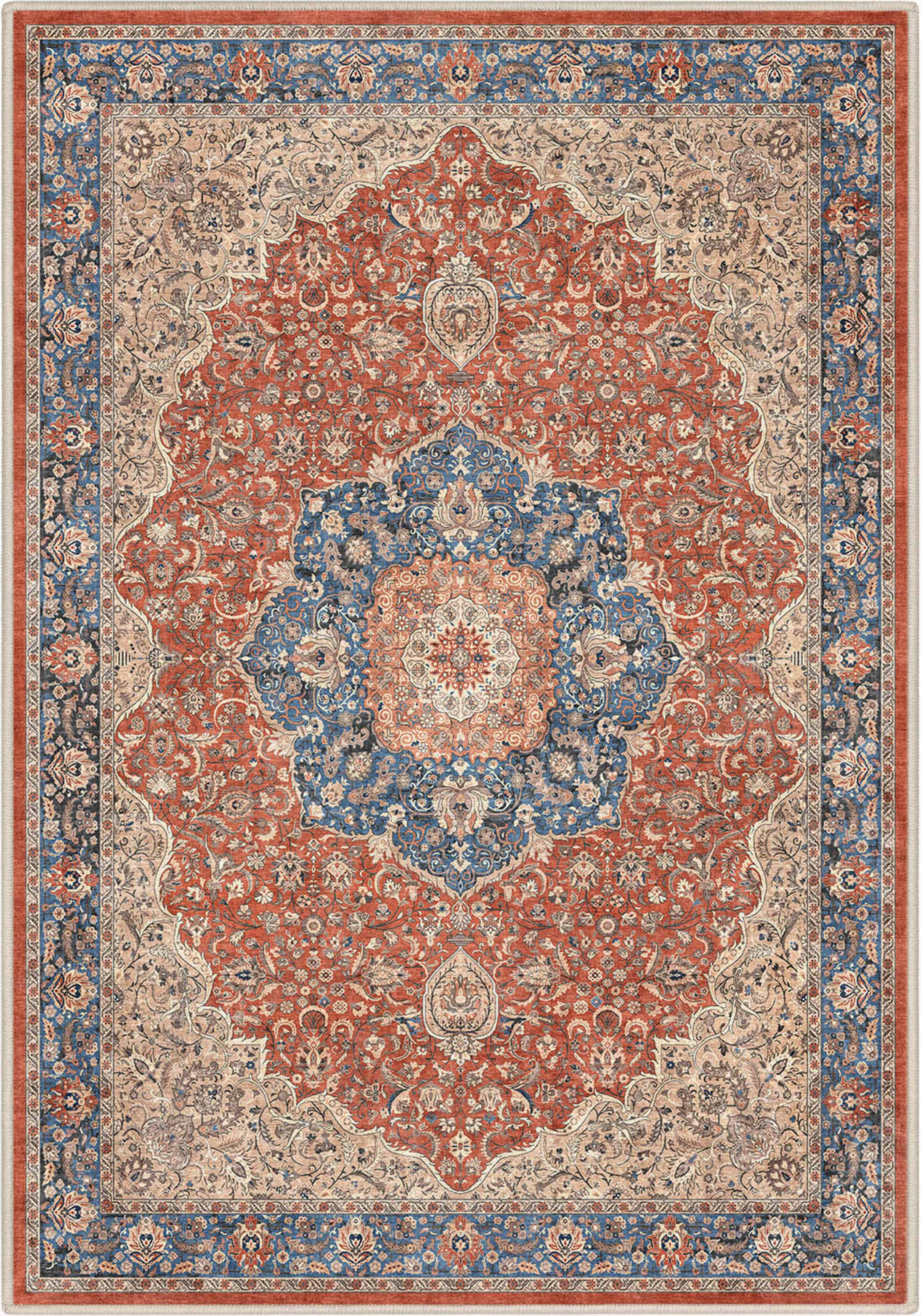 Bungalow Rose Espy Brussels Vintage Oriental Area Rug | Wayfair