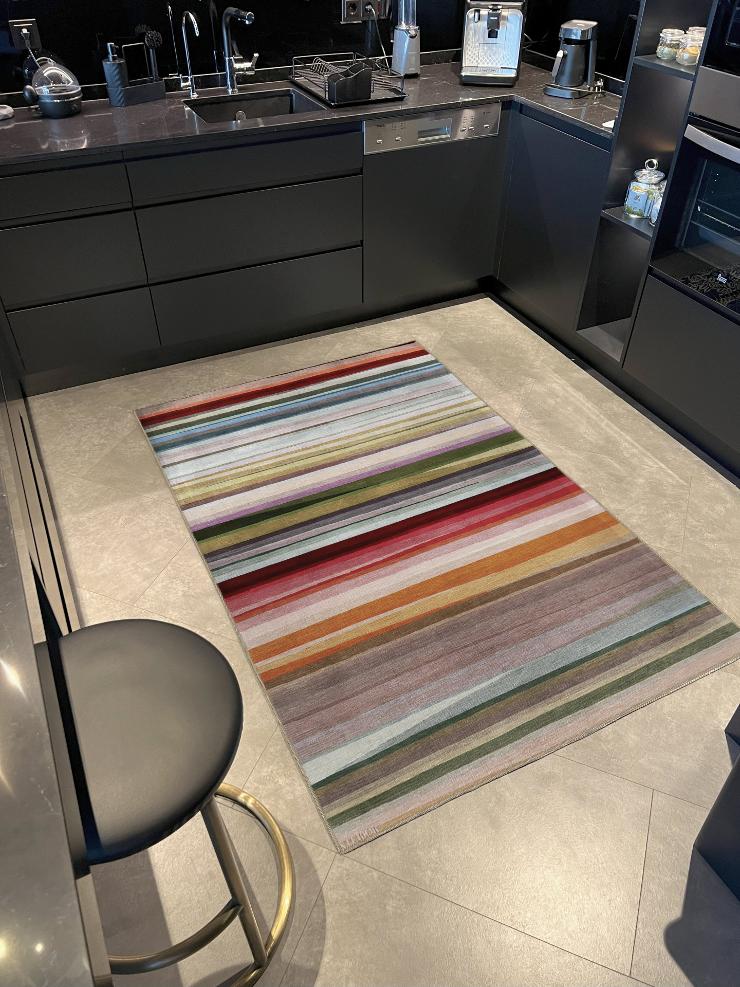 Dakota Fields Multi-Colored Stripe Line Patterned Creative Modern ...