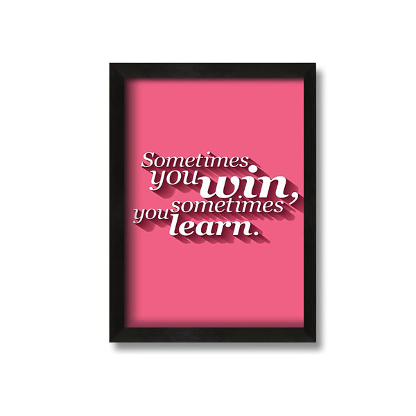 Latitude Run Sometimes You Win 1 - Single Picture Frame Print on Canvas ...