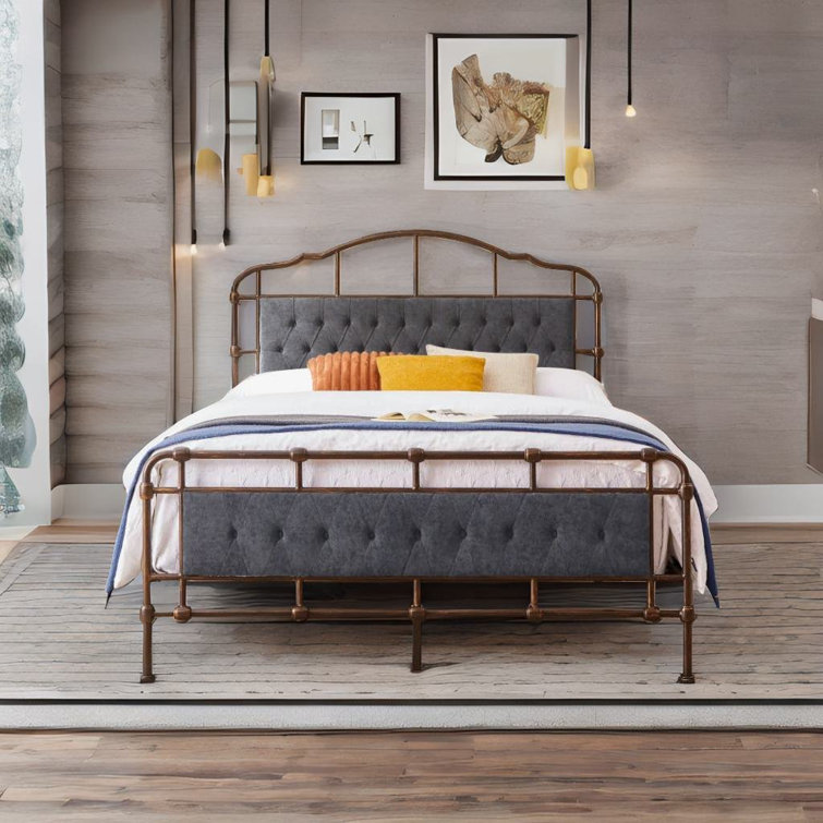 Mercer41 Sylko Metal Open-Frame Bed | Wayfair