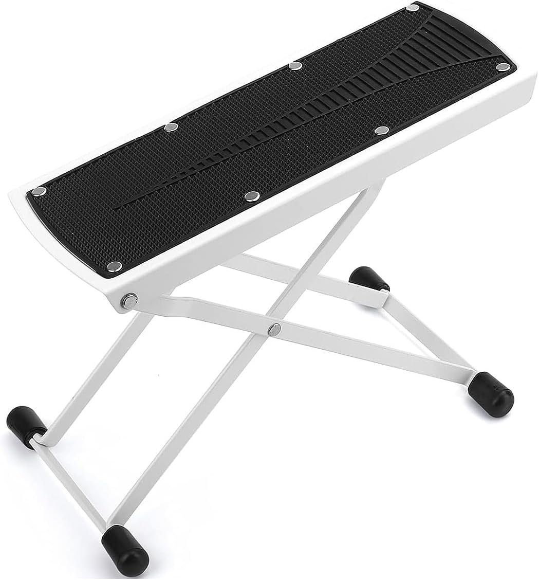 Acoustic Guitar Footstool Adjustable Guitar Foot Rest - Universal Leg ...