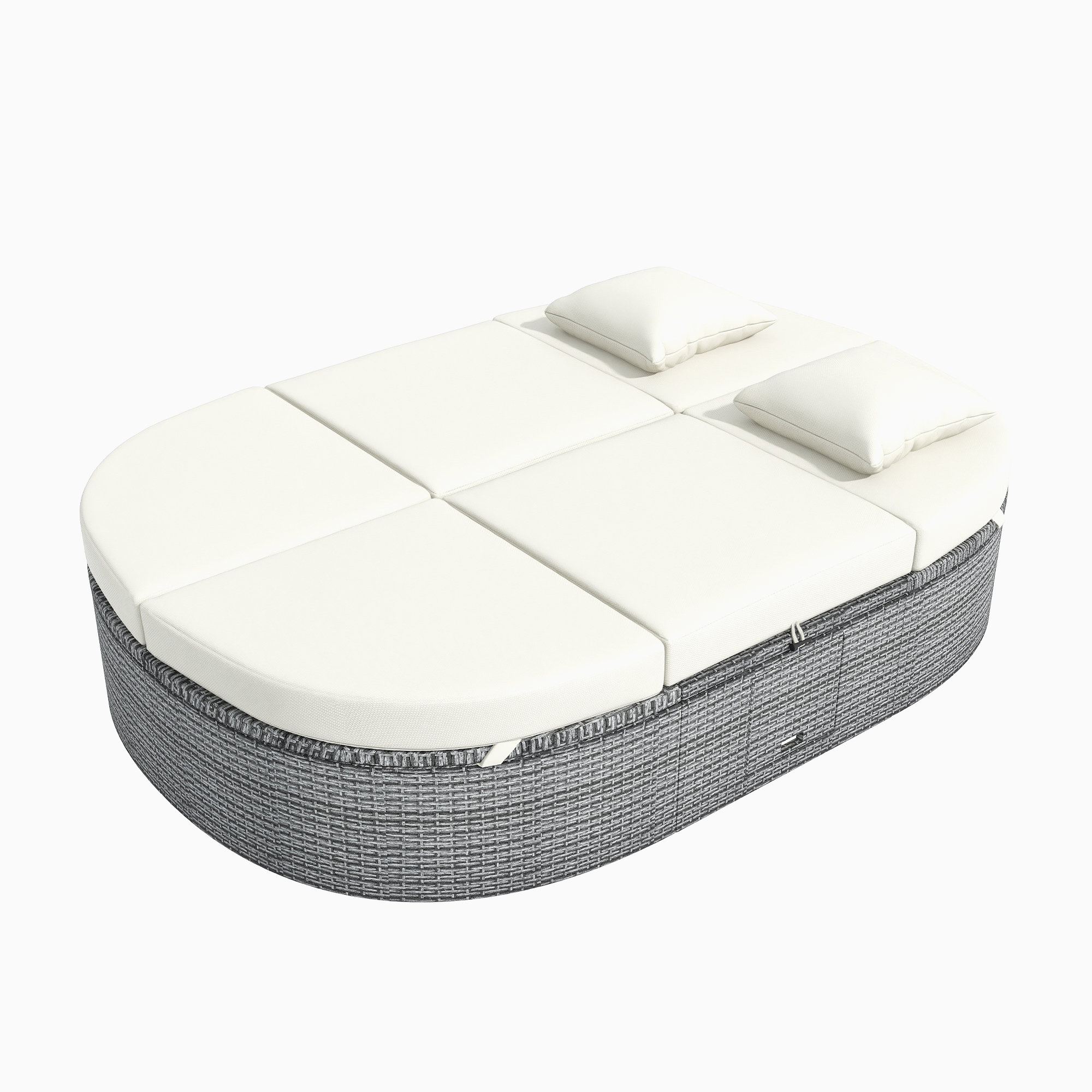 Latitude Run® Outdoor Sun Bed Patio 2-Person Daybed | Wayfair