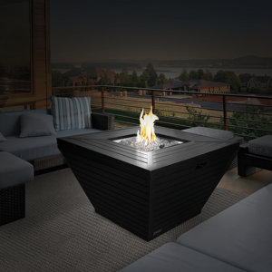 Sunbeam Premium Aluminum Propane/Natural Gas Fire Pit Table & Reviews ...