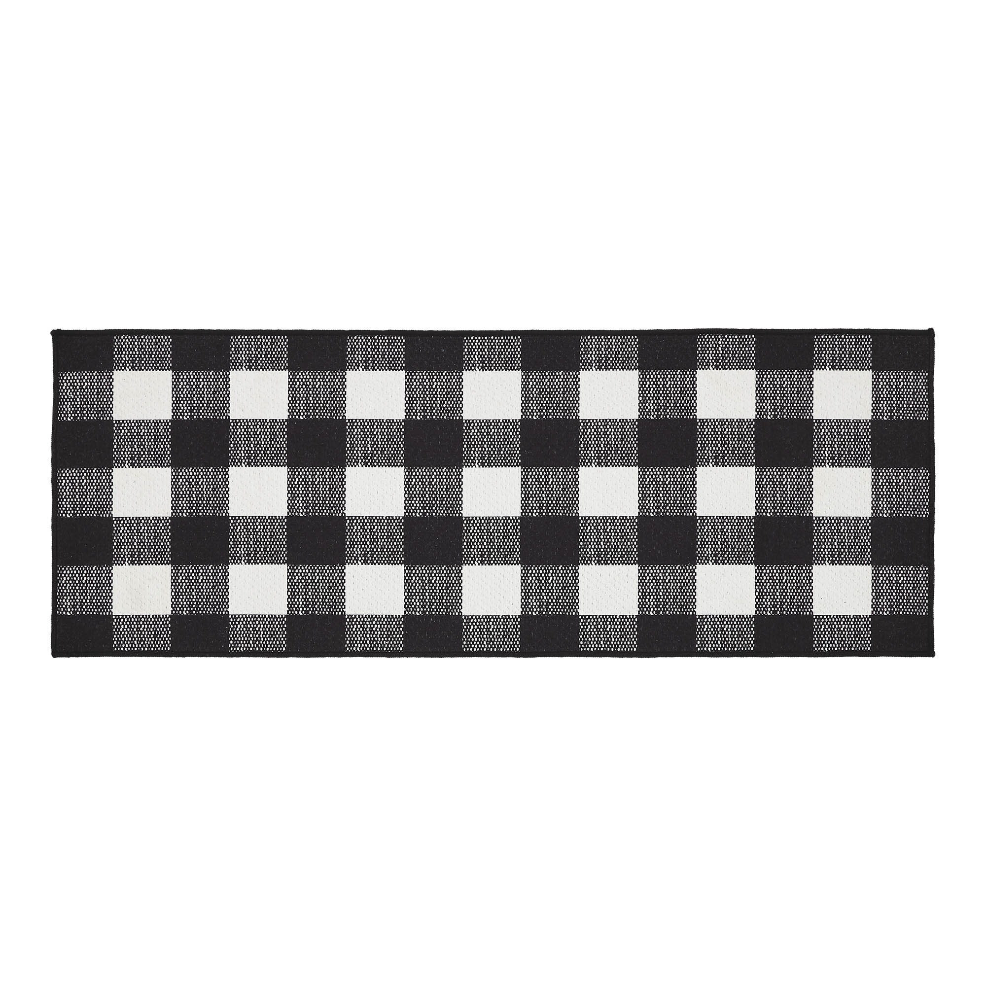 Gracie Oaks Berek Gingham Machine Woven Flatweave Polyester Indoor ...