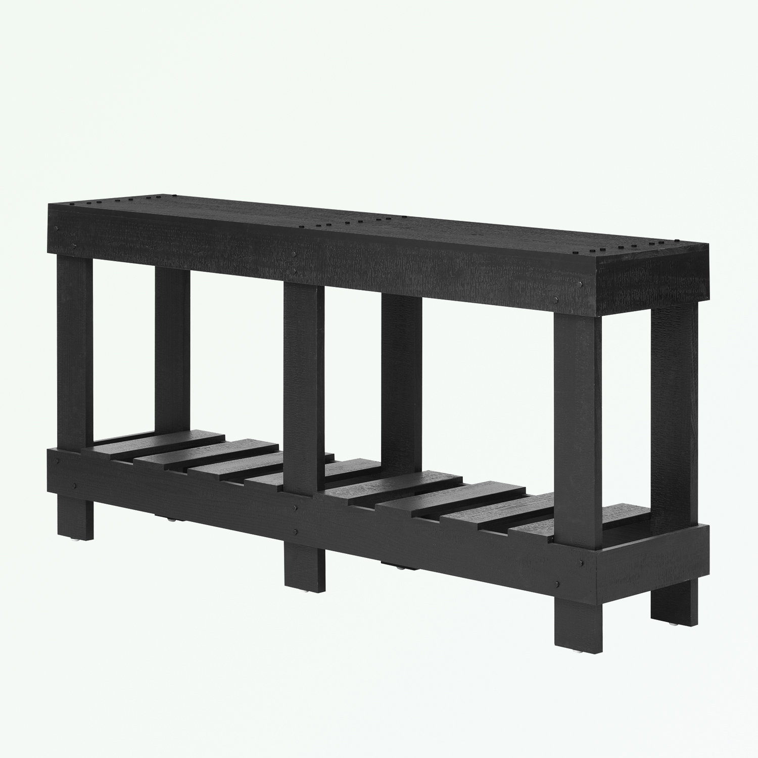 One Allium Way® wooden Console Table with buttom shelf | Wayfair