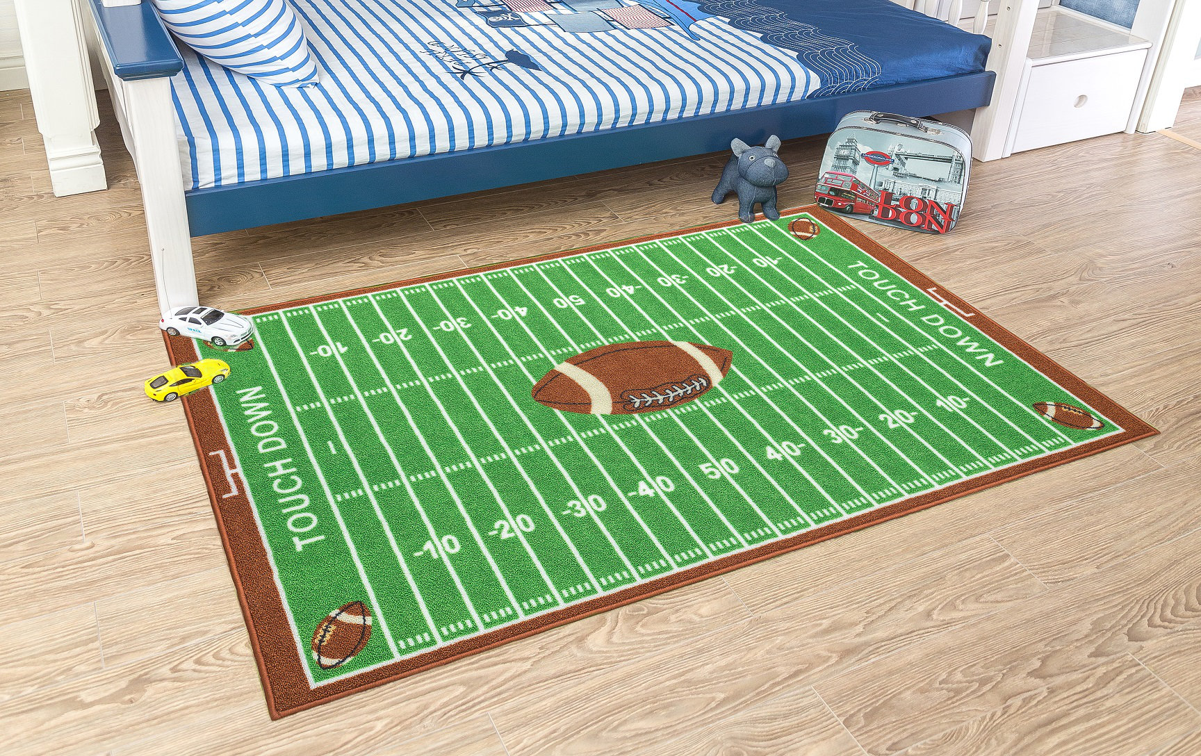 Zoomie Kids Furnish My Place Nicole 700 Corner Football Play Area Rug ...