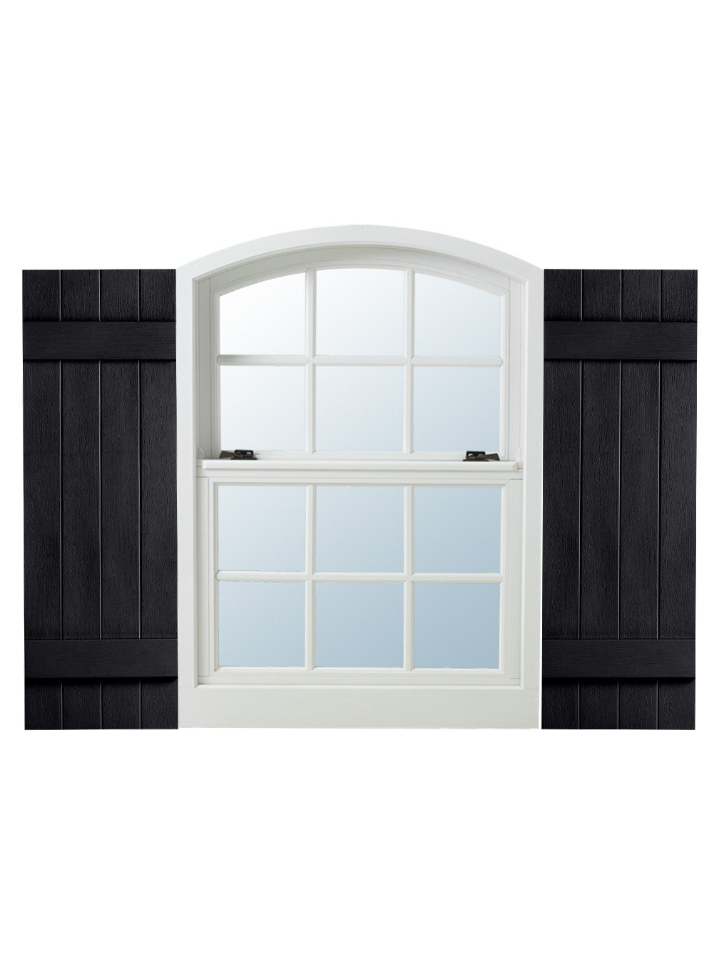 Alpha Shutters Four Board and Batten Closed Vinyl Shutters Pair ...