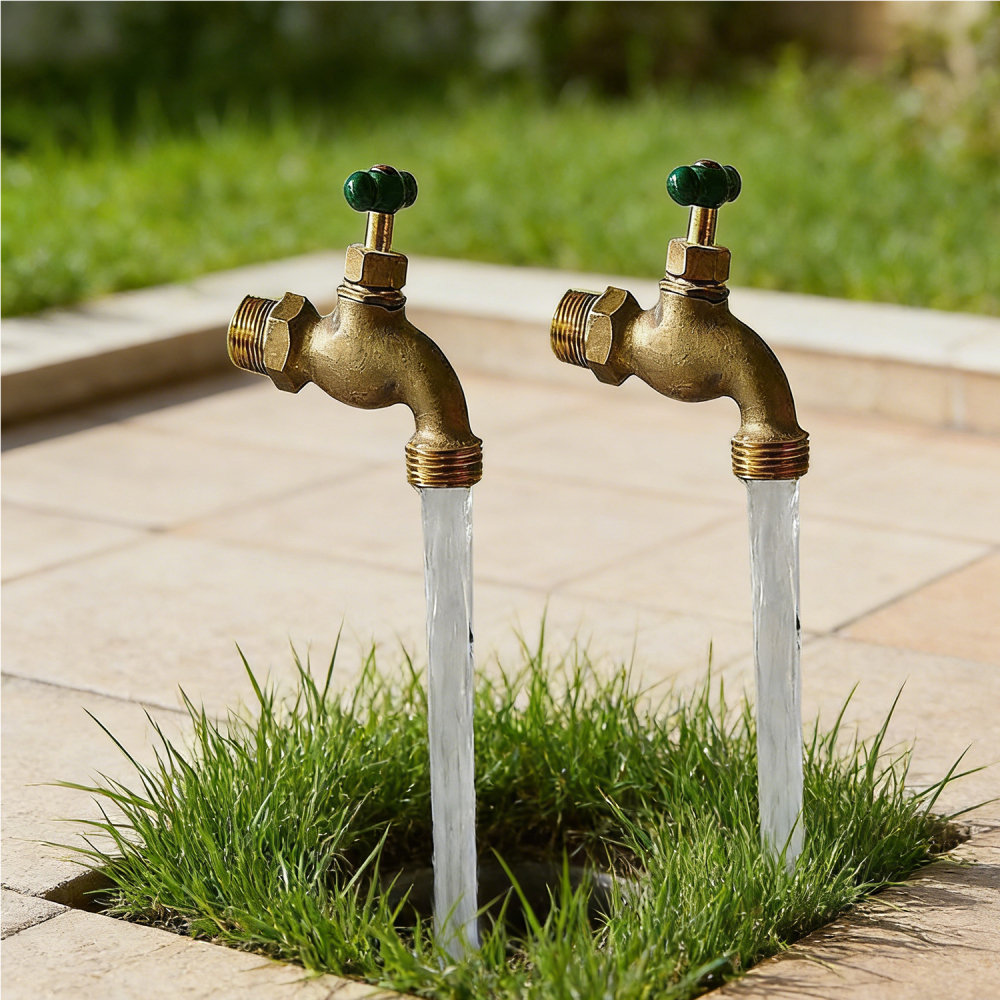 Latitude Run® 2PCS Watering Can Fountain Invisible Faucet Fountain ...