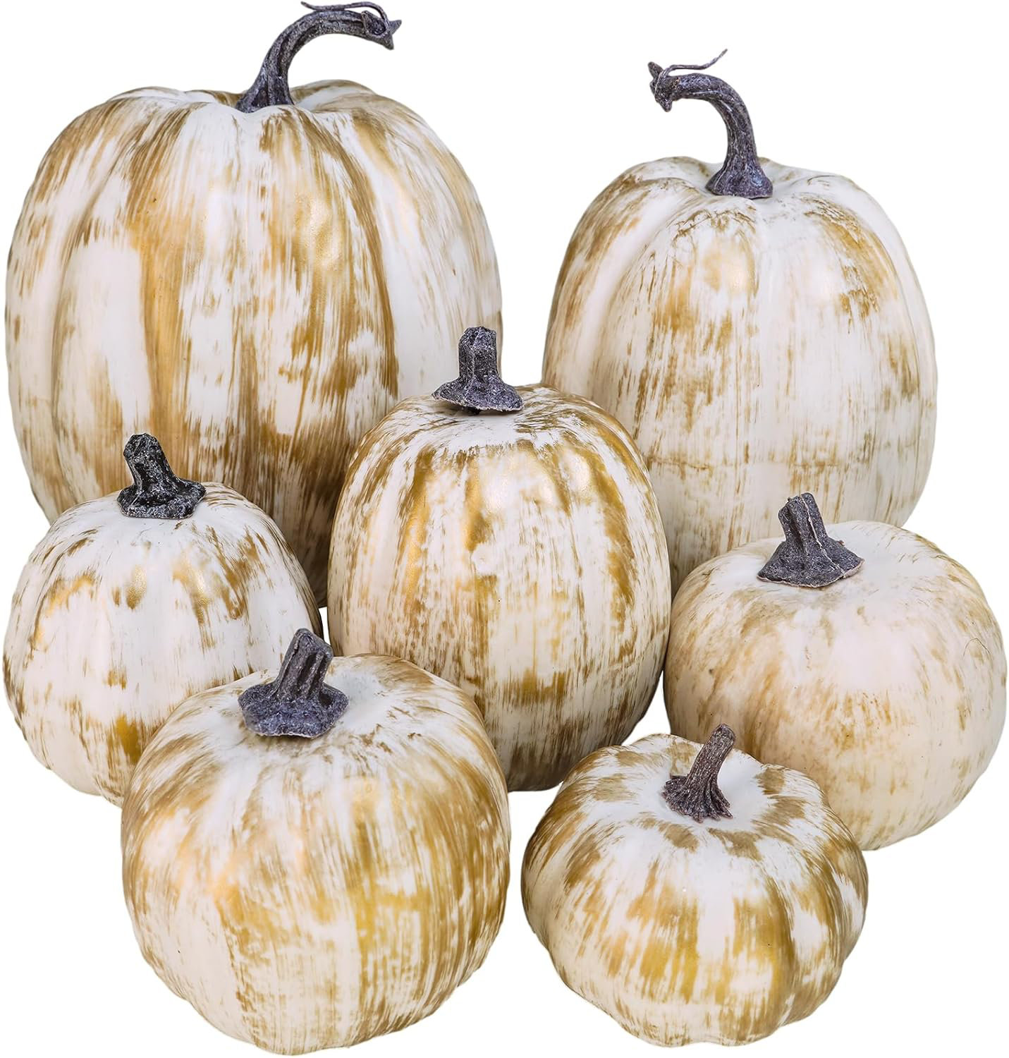 The Holiday Aisle® 7 Pcs Assorted Harvest Artificial Pumpkins ...