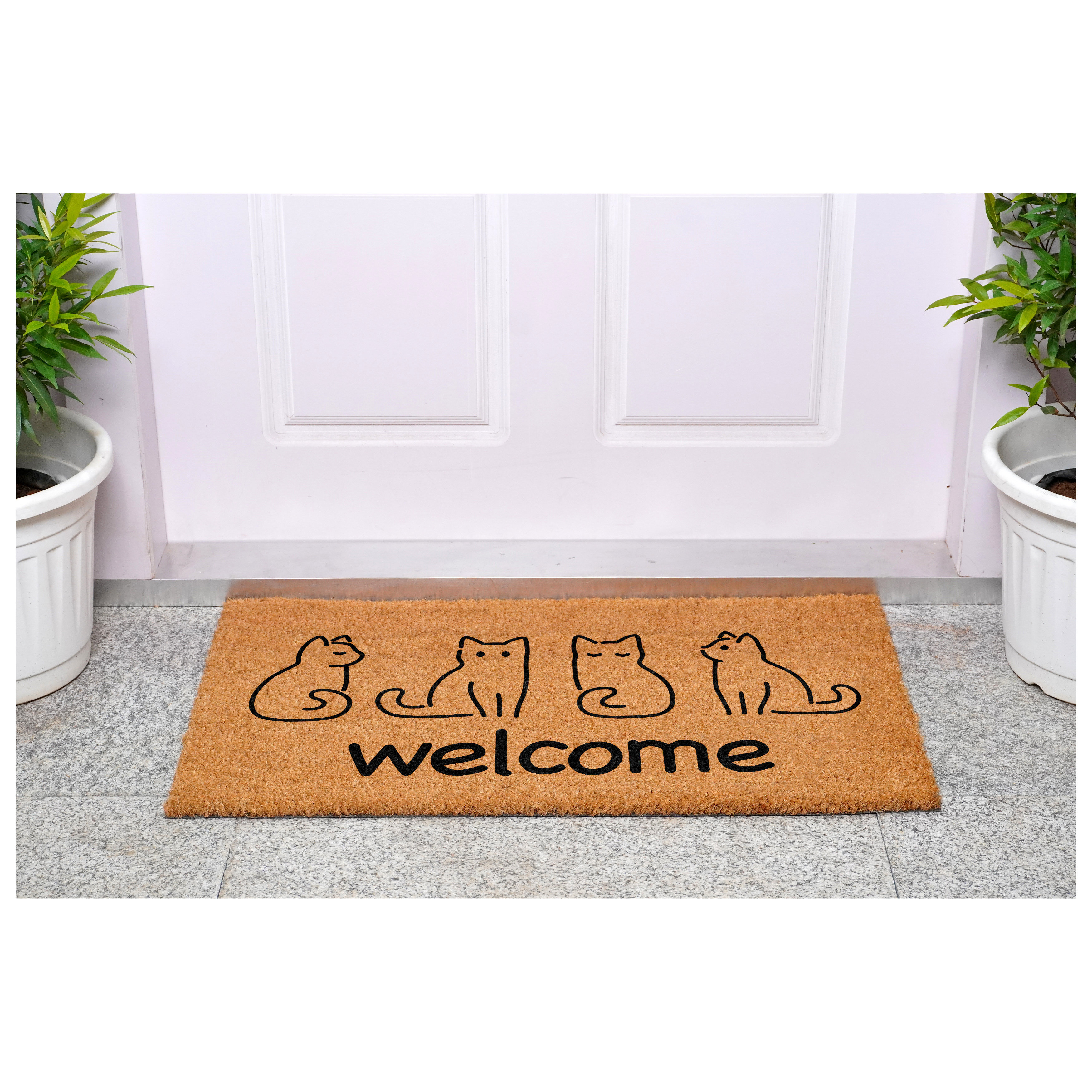 Lark Manor™ Sassy Cats Welcome Doormat | Wayfair
