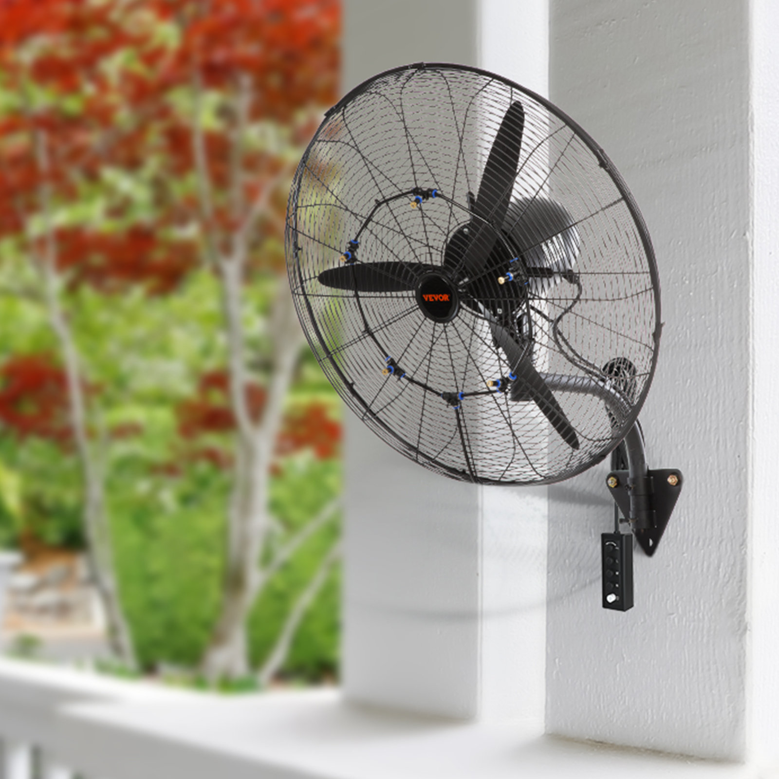 VEVOR 31.9" Oscillating Wall Mounted Fan Fan | Wayfair