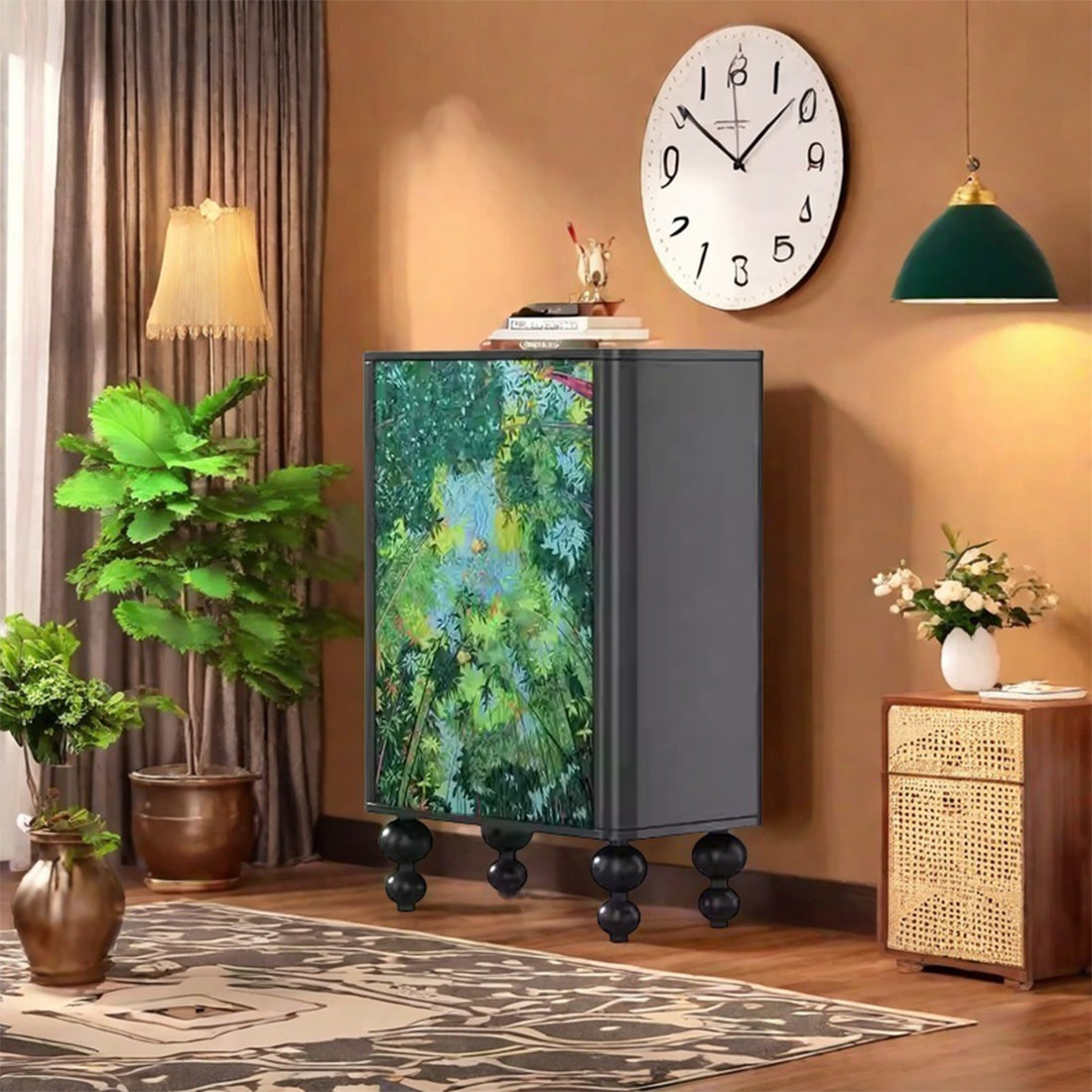 interanest Decorative Storage Cabinet with Ash Wood Frame | Wayfair