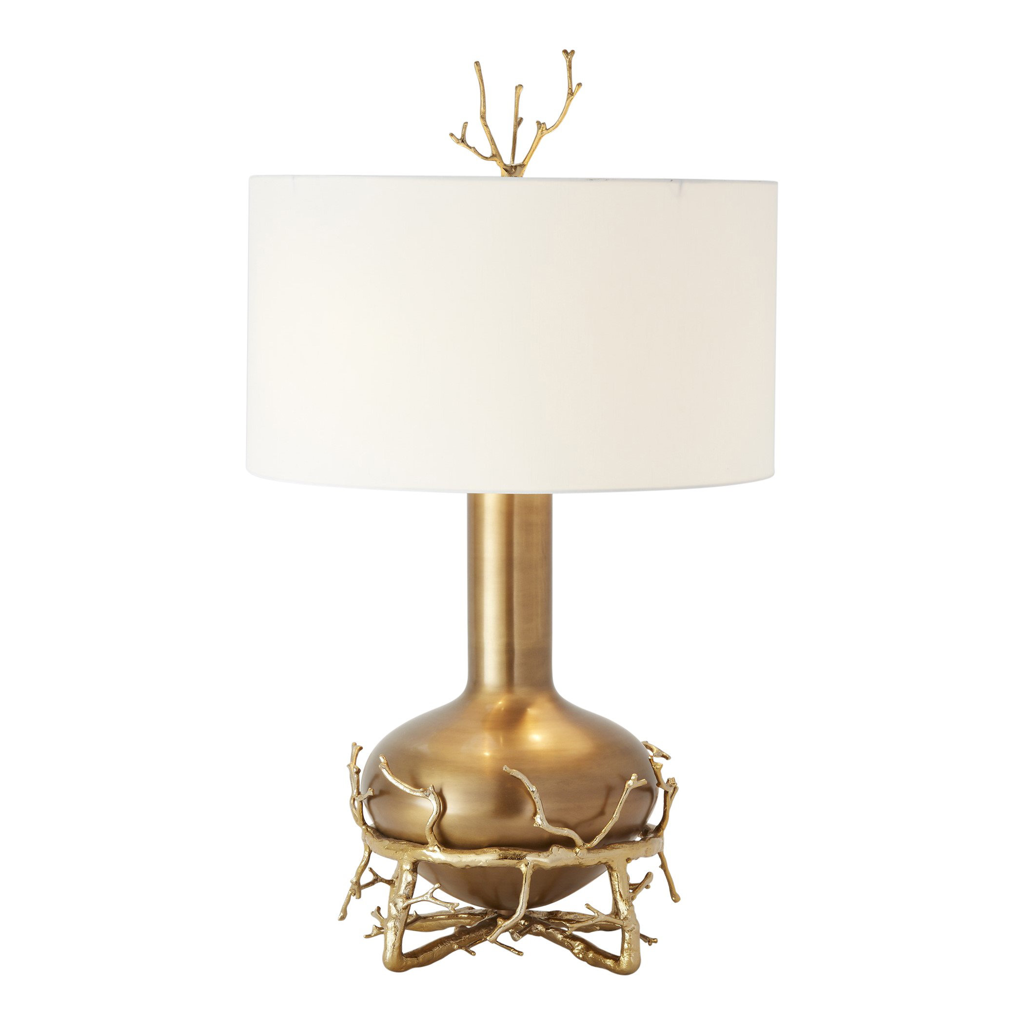 Global Views Fat Brass Twig Table Lamp - Wayfair Canada