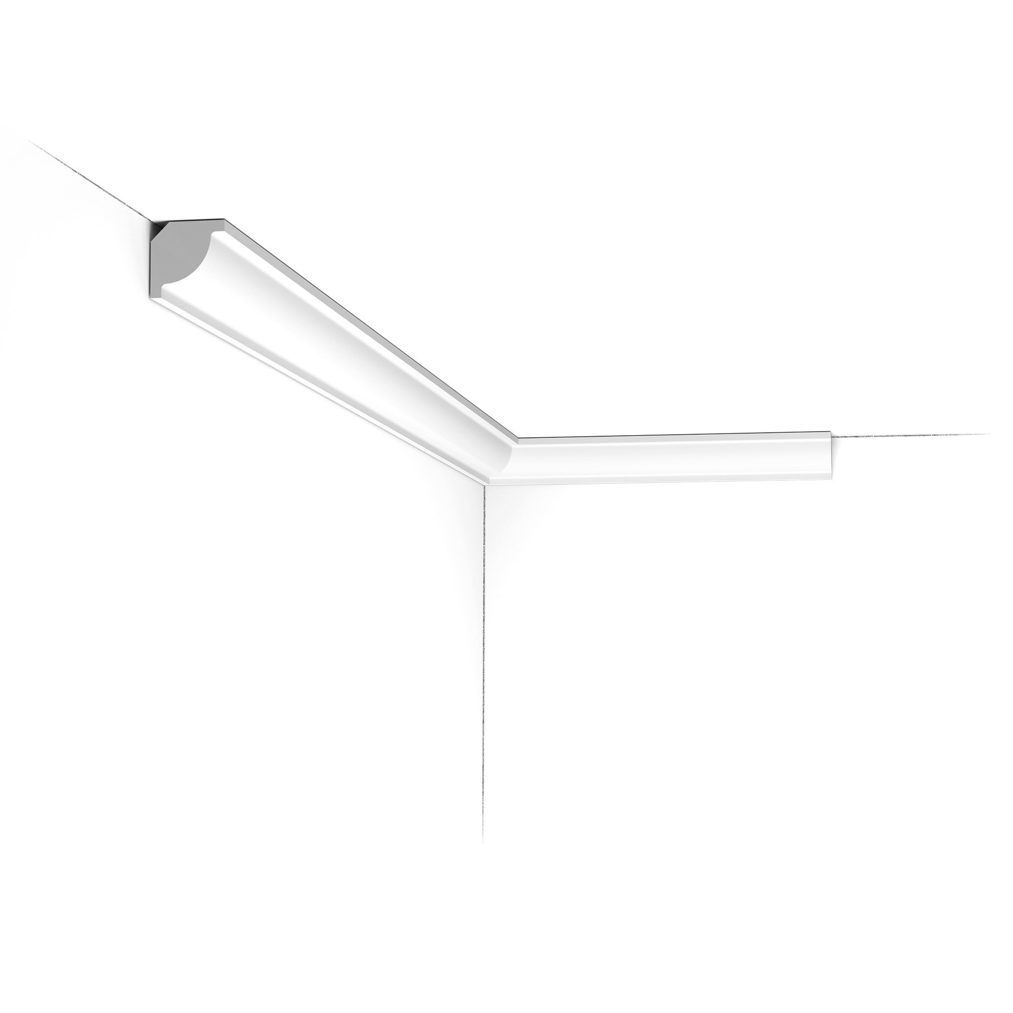 Orac Decor 3/4 in x 3/4 in x 78-3/4 in Primed White Plain Polystyrene ...