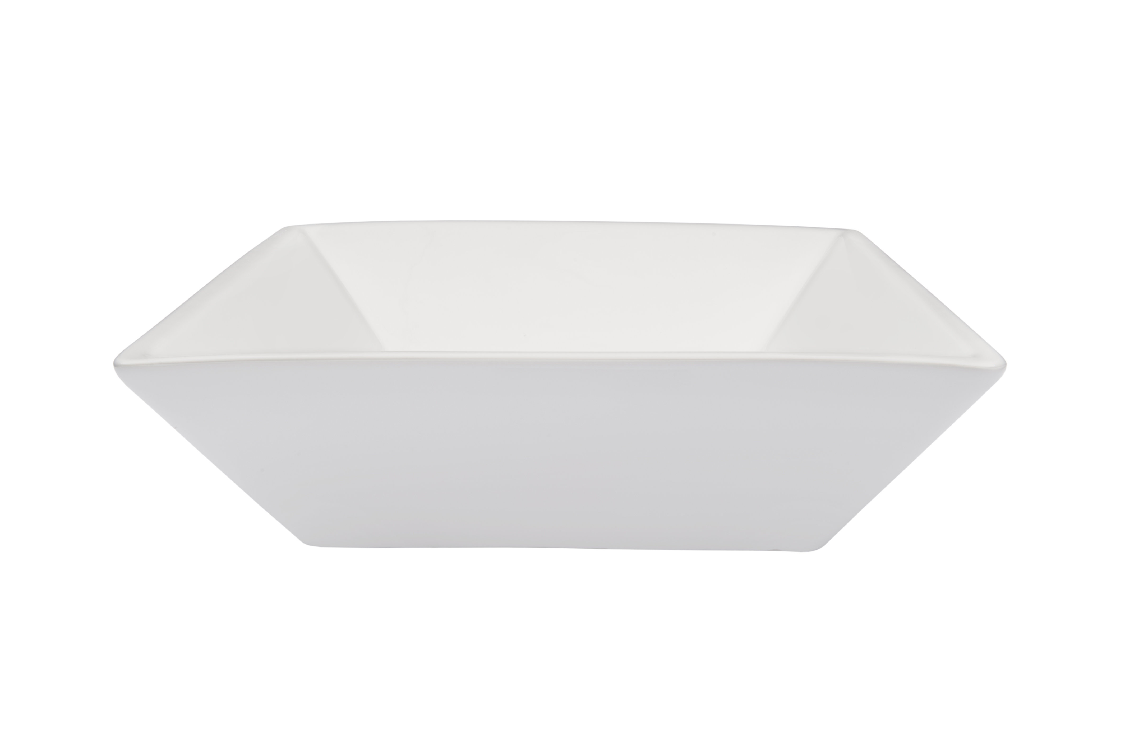 Novatto 16'' White Ceramic Square Vessel Bathroom Sink | Wayfair