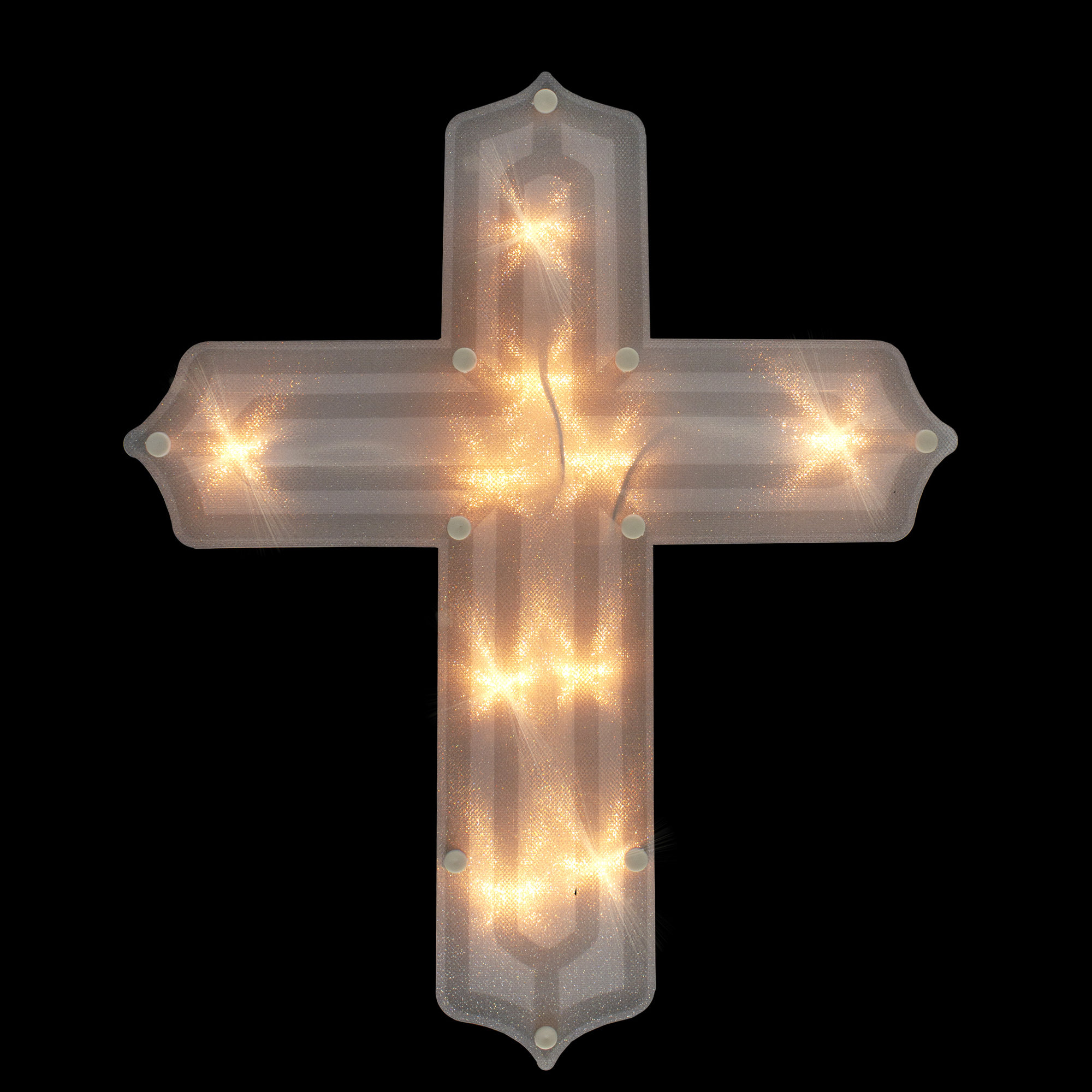 Northlight Seasonal 14" Lighted Religious Cross Easter Window ...