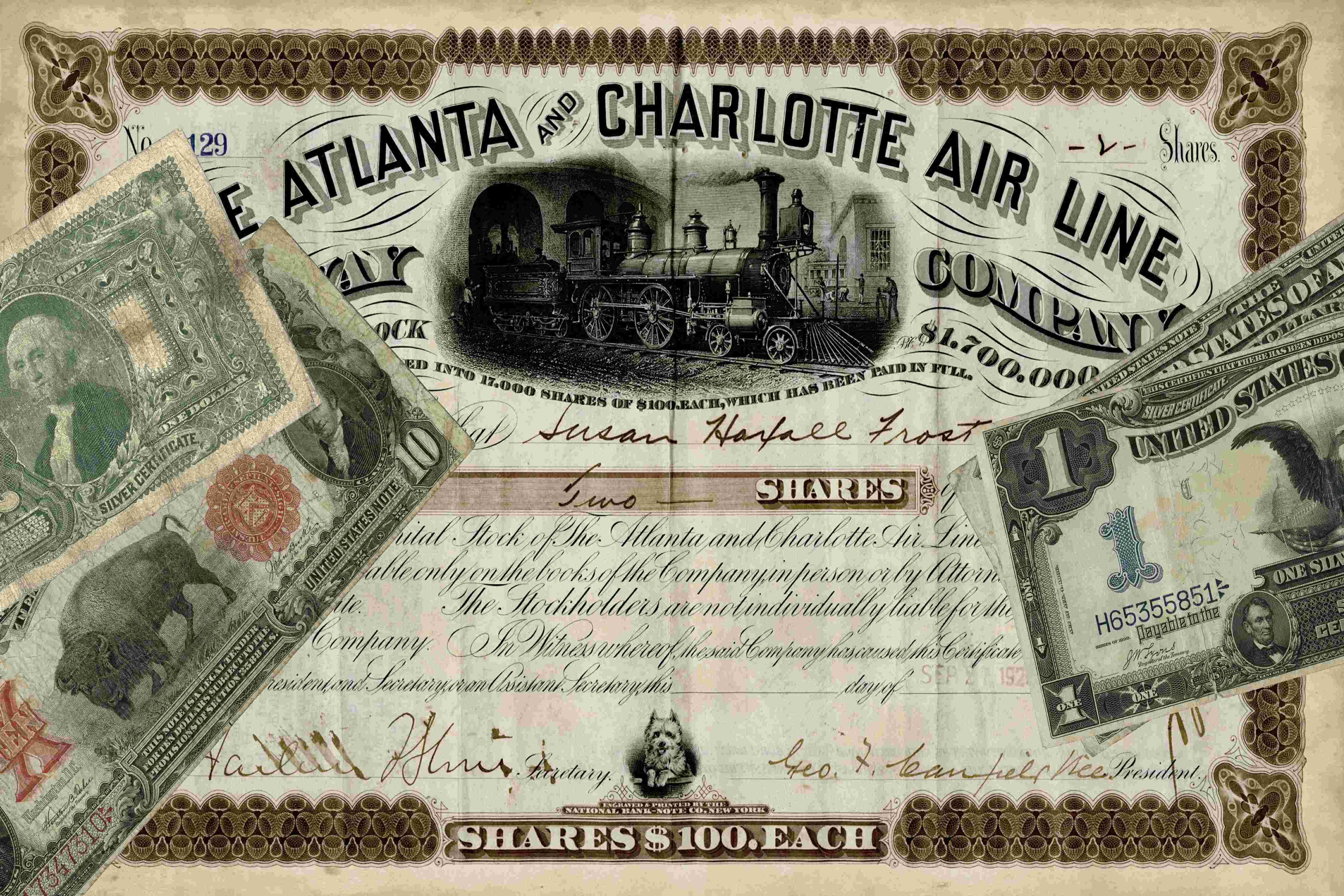 Trinx Antique Stock Certificate IV | Wayfair
