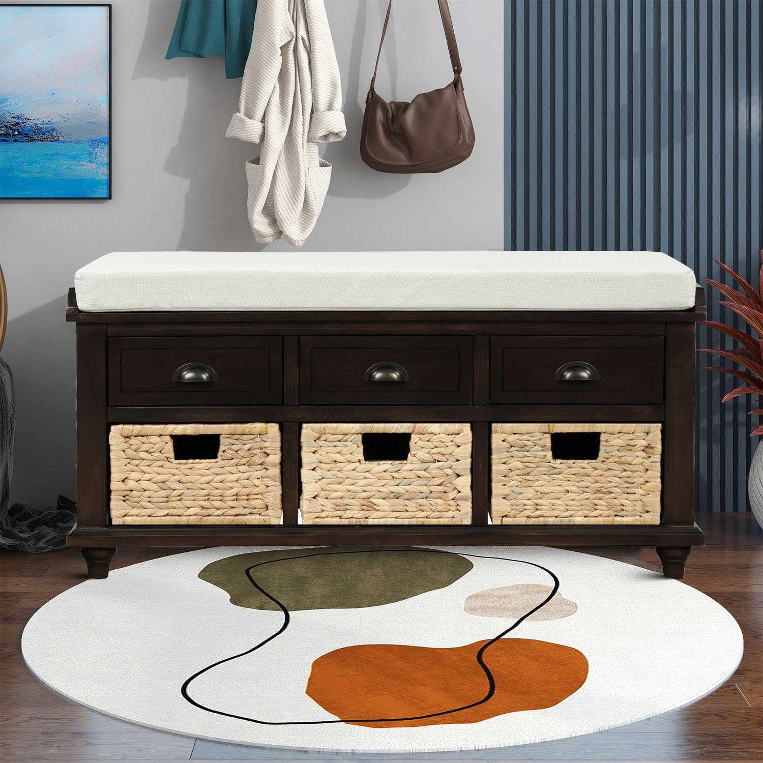 Canora Grey Drawers Storage Bench | Wayfair