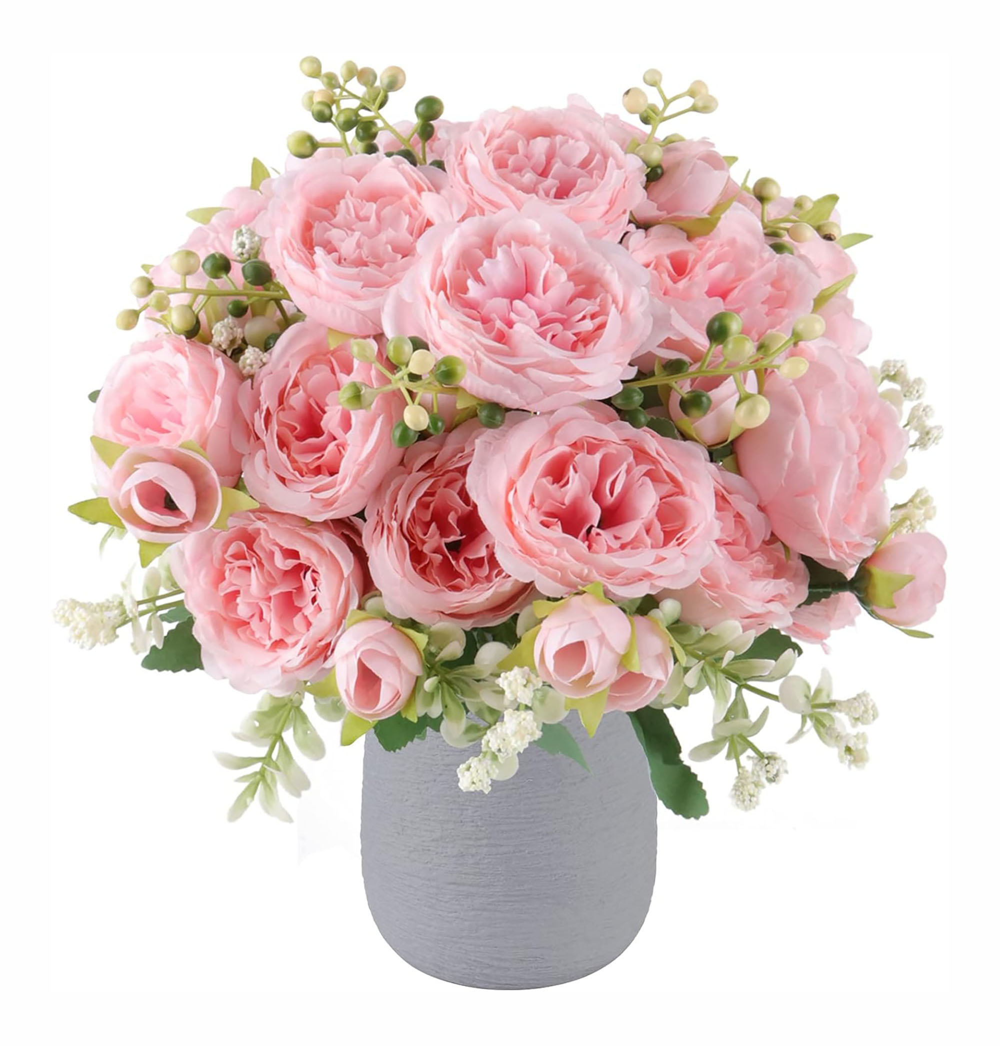 Ophelia & Co. Artificial Peonies Silk Flowers, 4 Bundles Florals ...