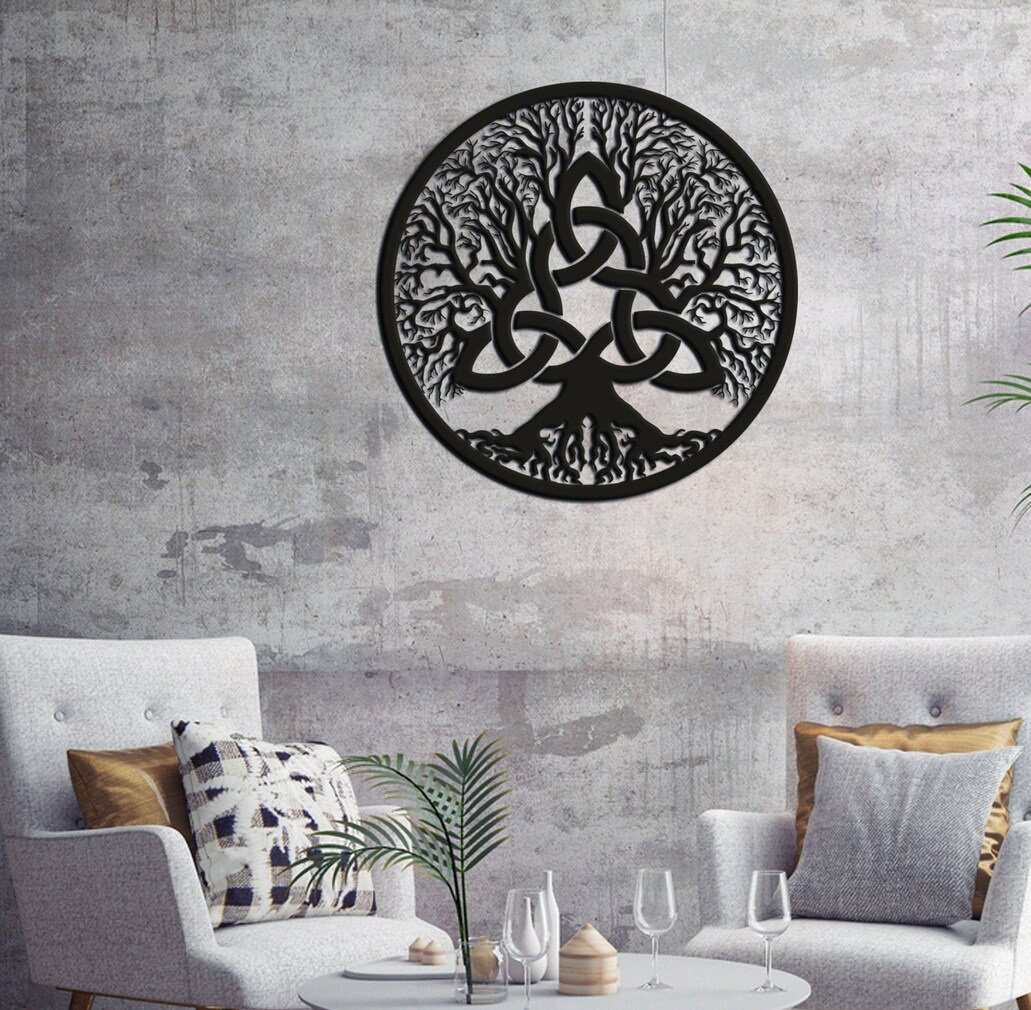 Lark Manor Tree Of Live, Metal Wall Art, Metal Wall Sign, Metal Wall ...