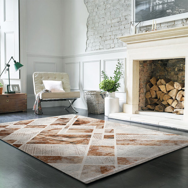 Ivy Bronx Cheryal Cotton Geometric Rug | Wayfair