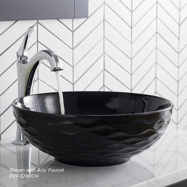 Kraus Thin Ceramics Circular Vessel Bathroom Sink & Reviews | Wayfair